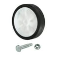 Uxcell 4.5" Universal Air Compressor Wheel with 0.5" Hole, White, Black ...