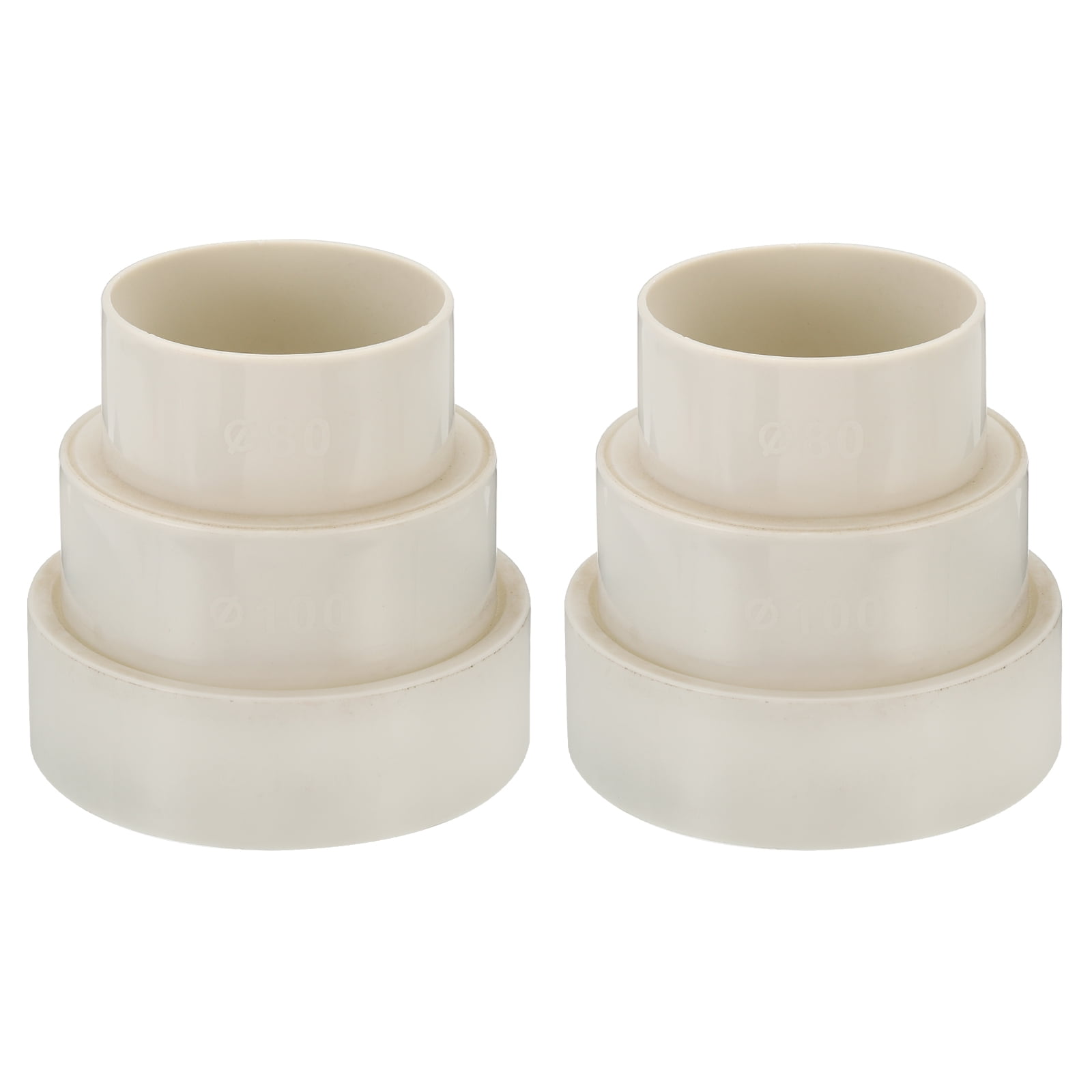 Uxcell 4.5" to 4" to 3" Duct Reducer, 2pcs Duct Connector Ducting ...