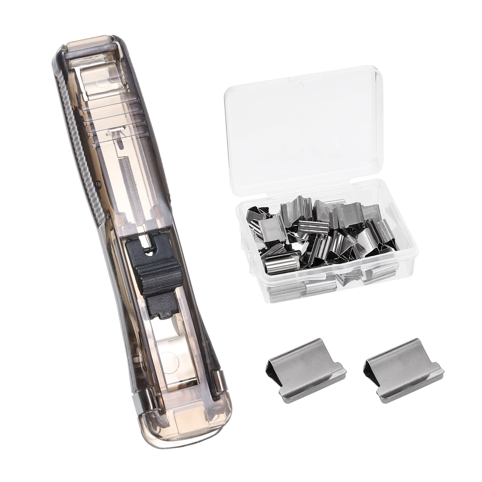 Uxcell 4.5" x 1" Dispenser, 1 Pcs Binder with 50 Pcs Clips for Fixing ...