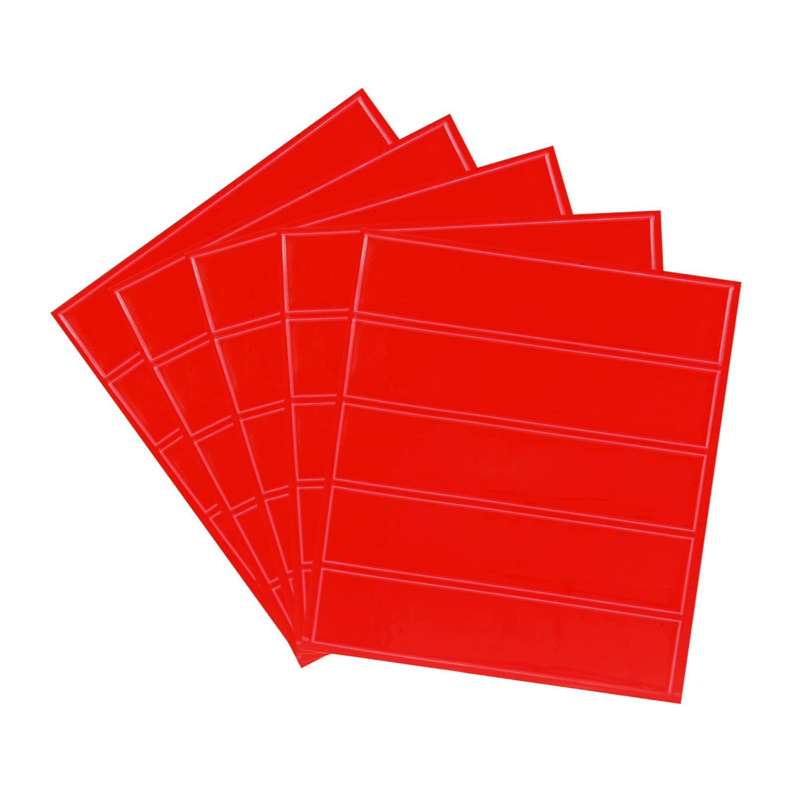 Uxcell 4.5 x 1 Inch Reflective Stickers, 25Pcs Waterproof Adhesive ...