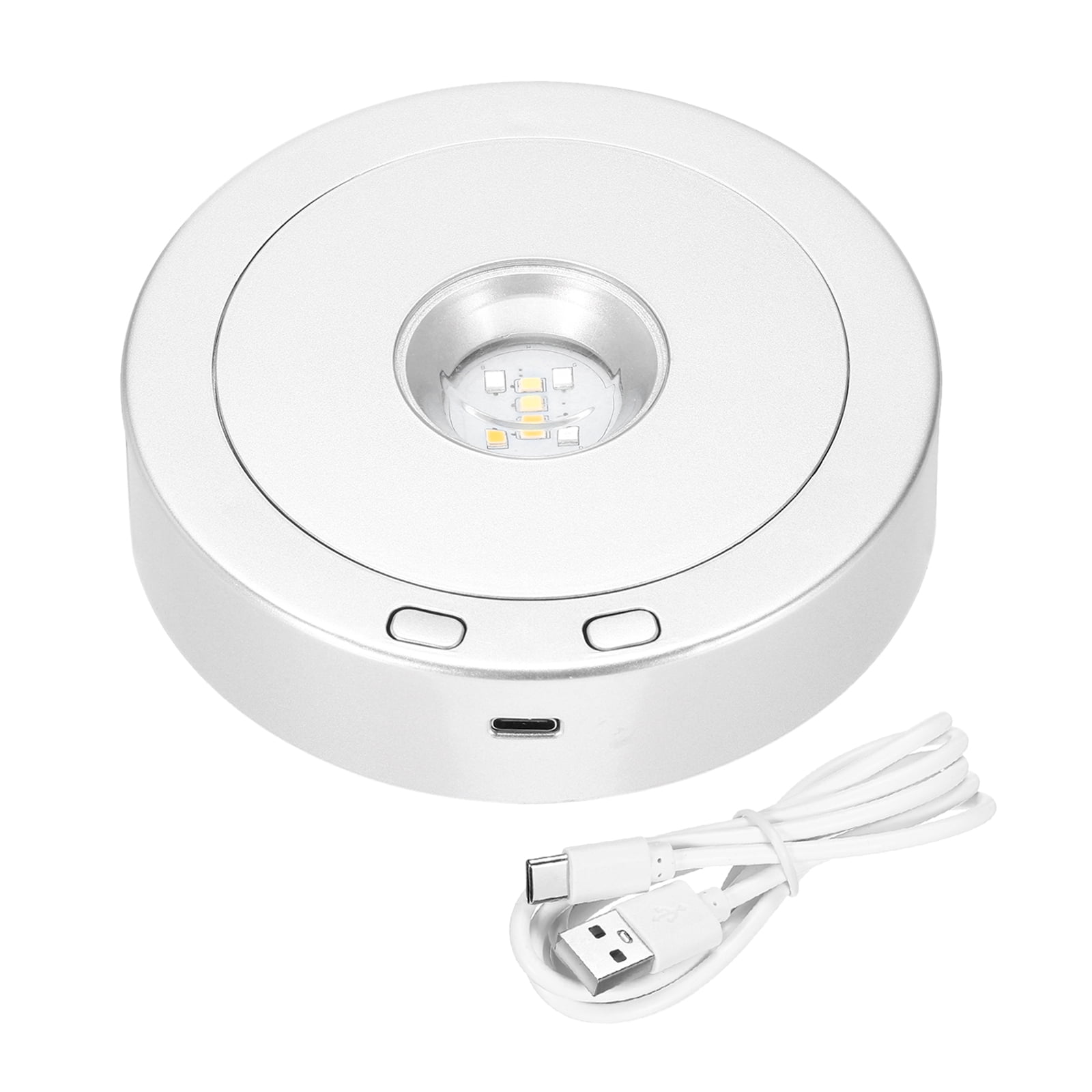 Uxcell 4.5"x3.5" Rotating LED Light Base Stand Colorful Display ...