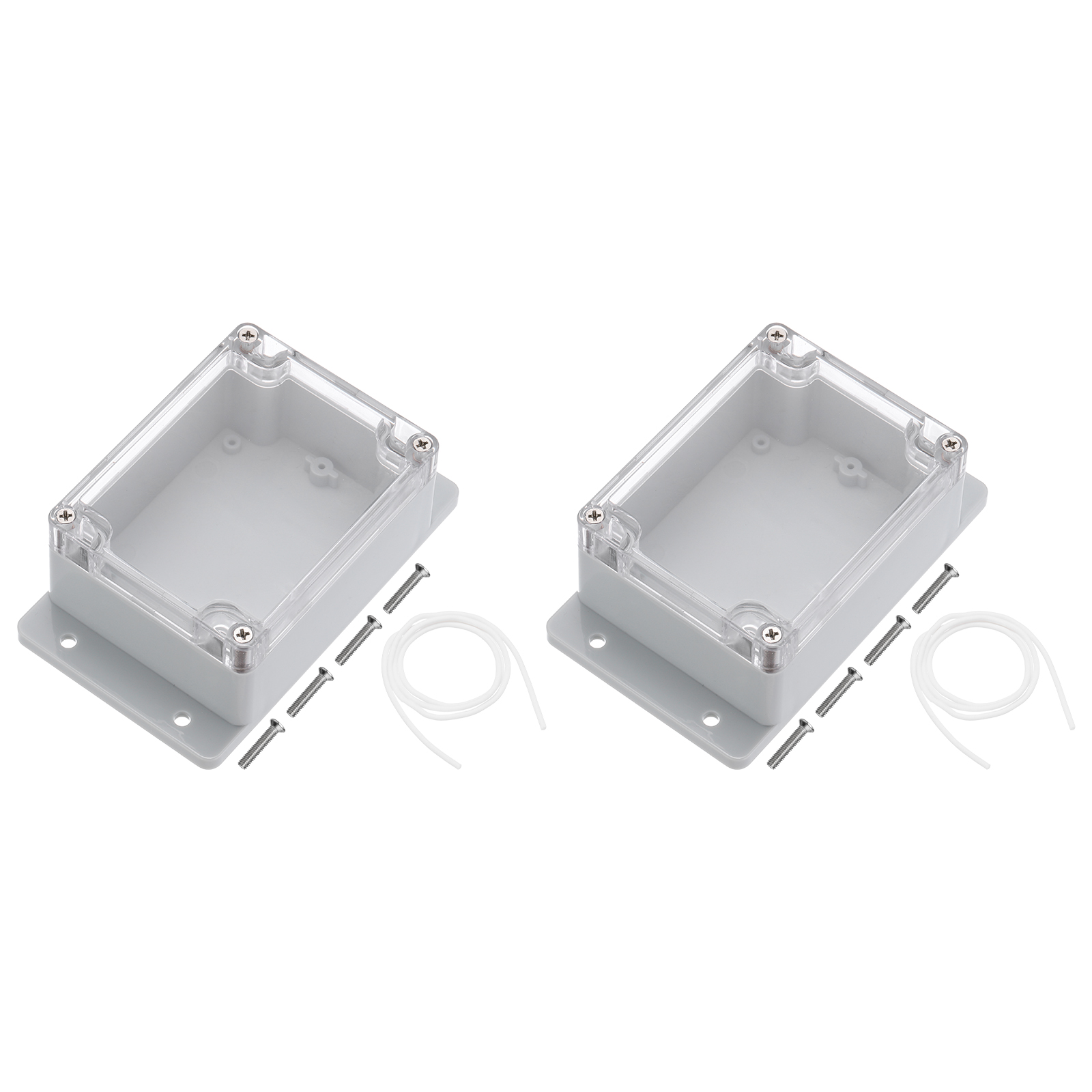 Uxcell 4.52" x 3.54" x 2.16" Junction Box DIY Wiring Box Enclosure ...