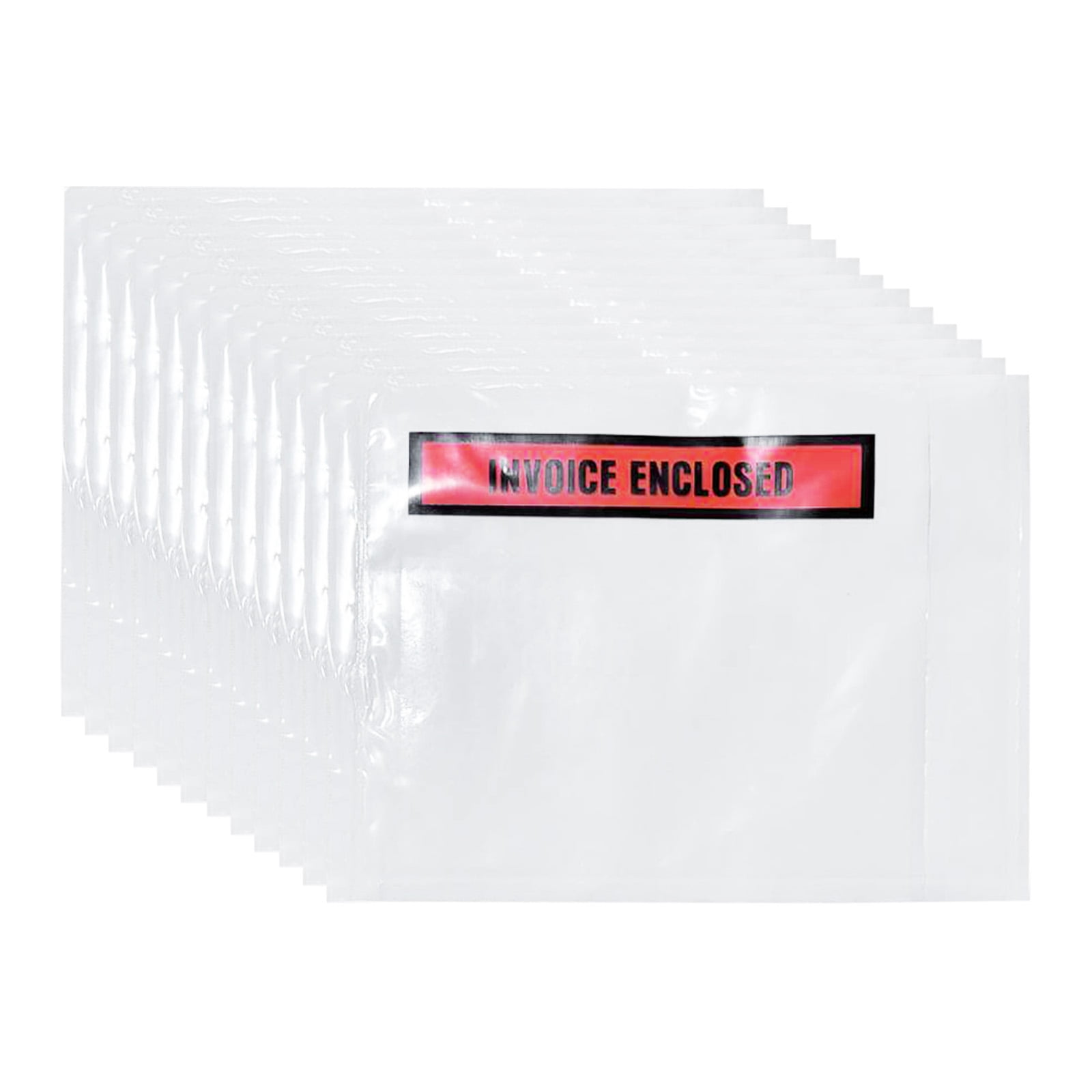 Uxcell 4.5x6" Clear Packing List Envelope, 100 Pack Self-Adhesive Side ...