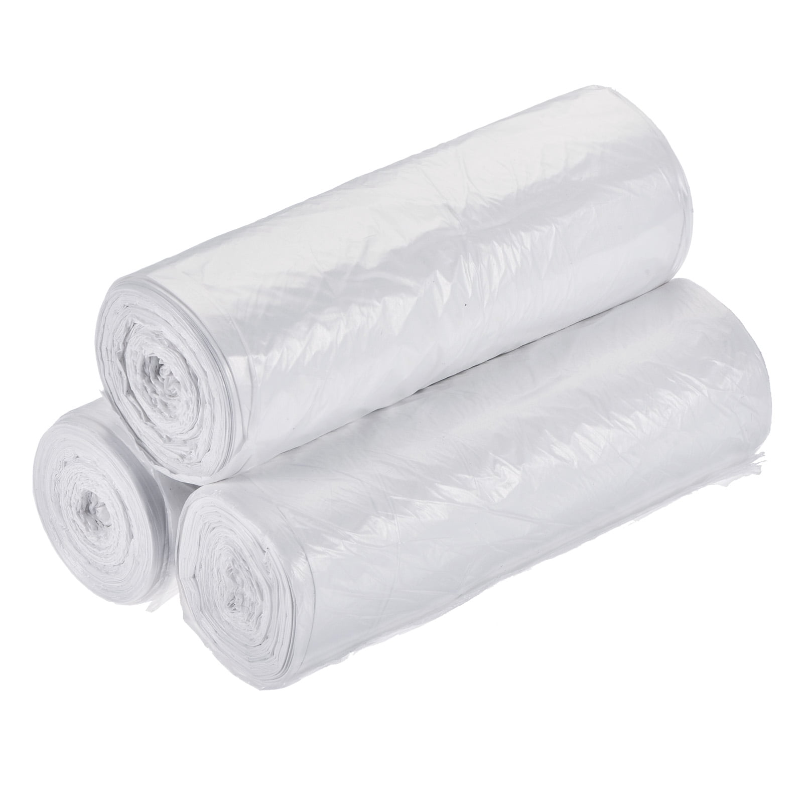 Uxcell 4-6 Gallon Small Plastic Trash Bags Waste Basket Liners White ...