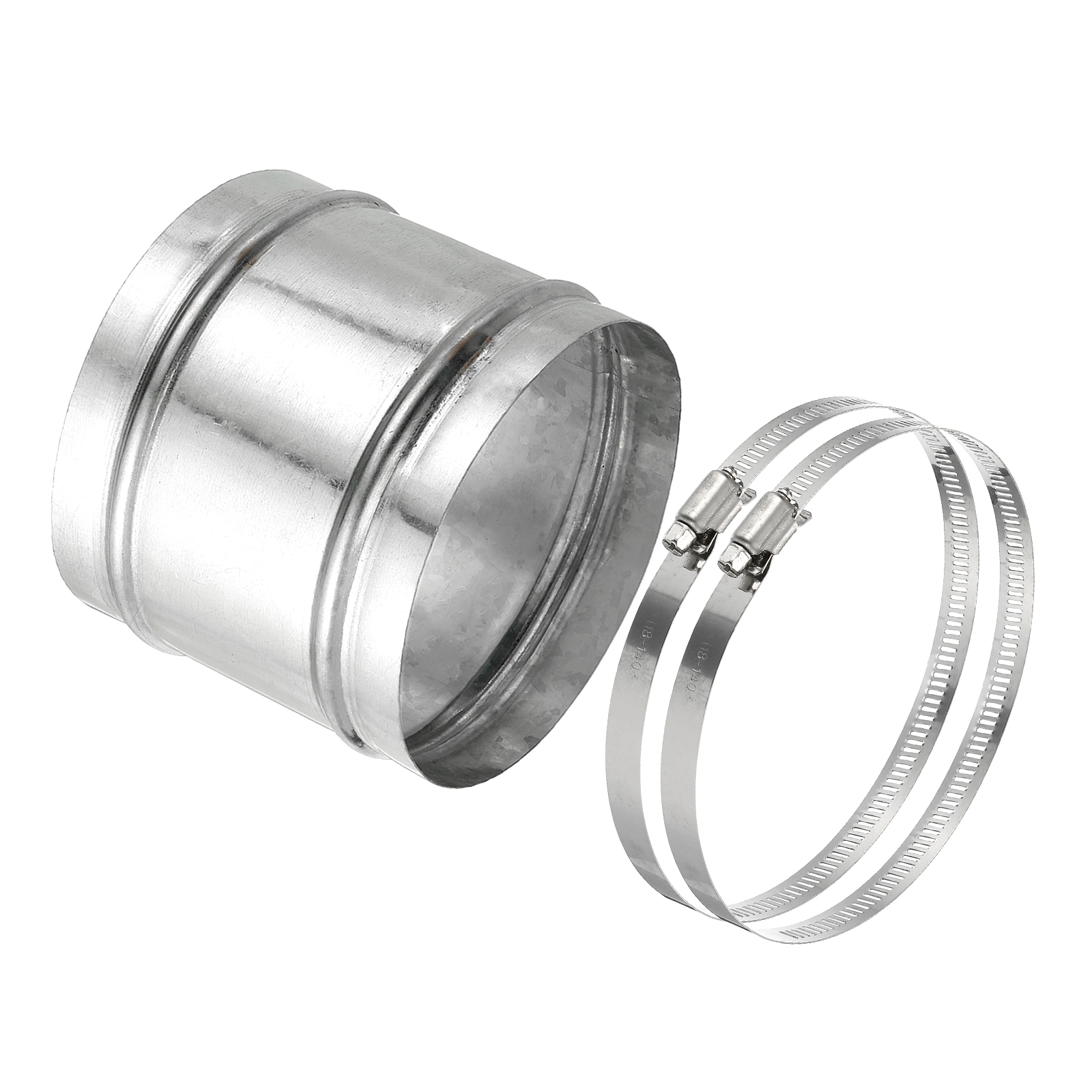 Uxcell 4.7" Duct Connector, 1 Set Galvanized Iron Duct Coupling Vent ...