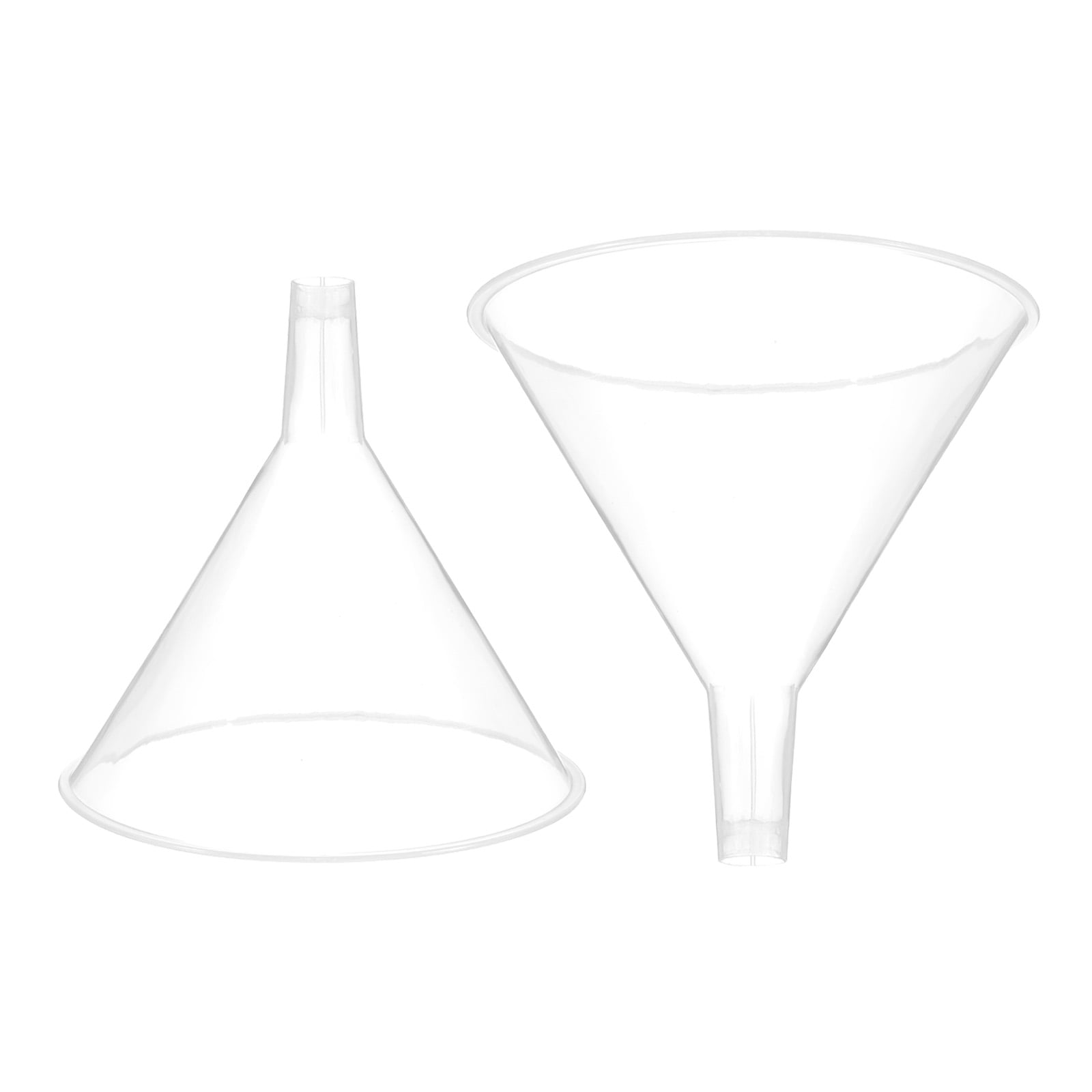 Uxcell 4.7 Inch Clear Plastic Funnel, Filter Filtration Funnel for ...