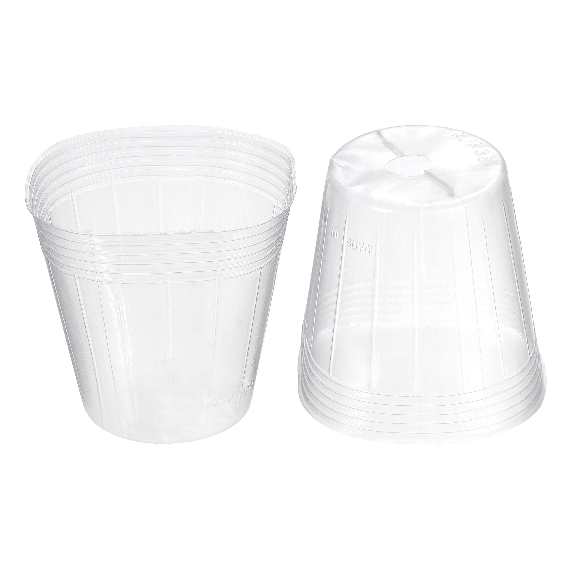 Uxcell 4.7'' Plastic Plant Nursery Pots, Flower Starting Container ...