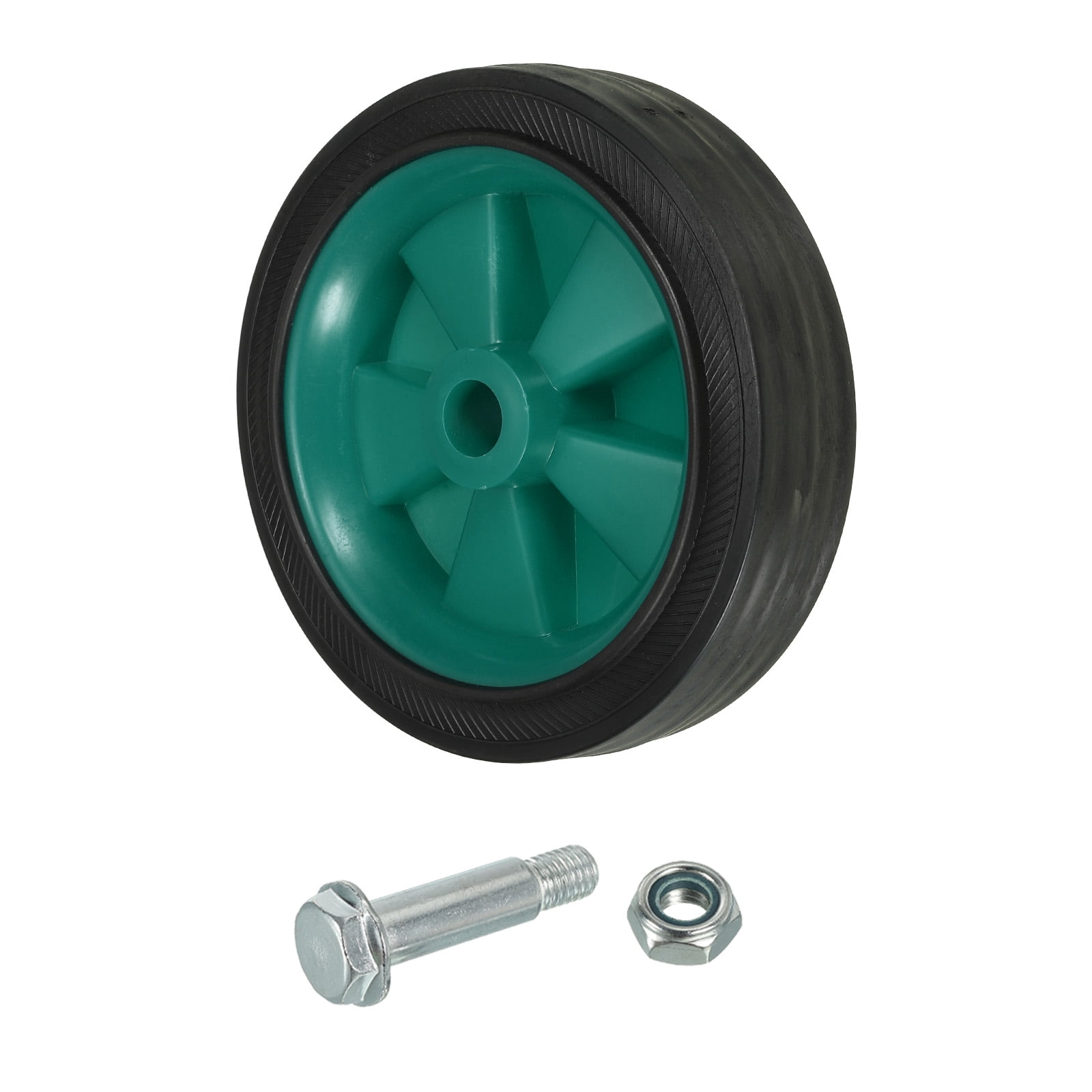 Uxcell 4.7" Universal Air Compressor Wheel with 0.5" Hole, Black, Blue ...