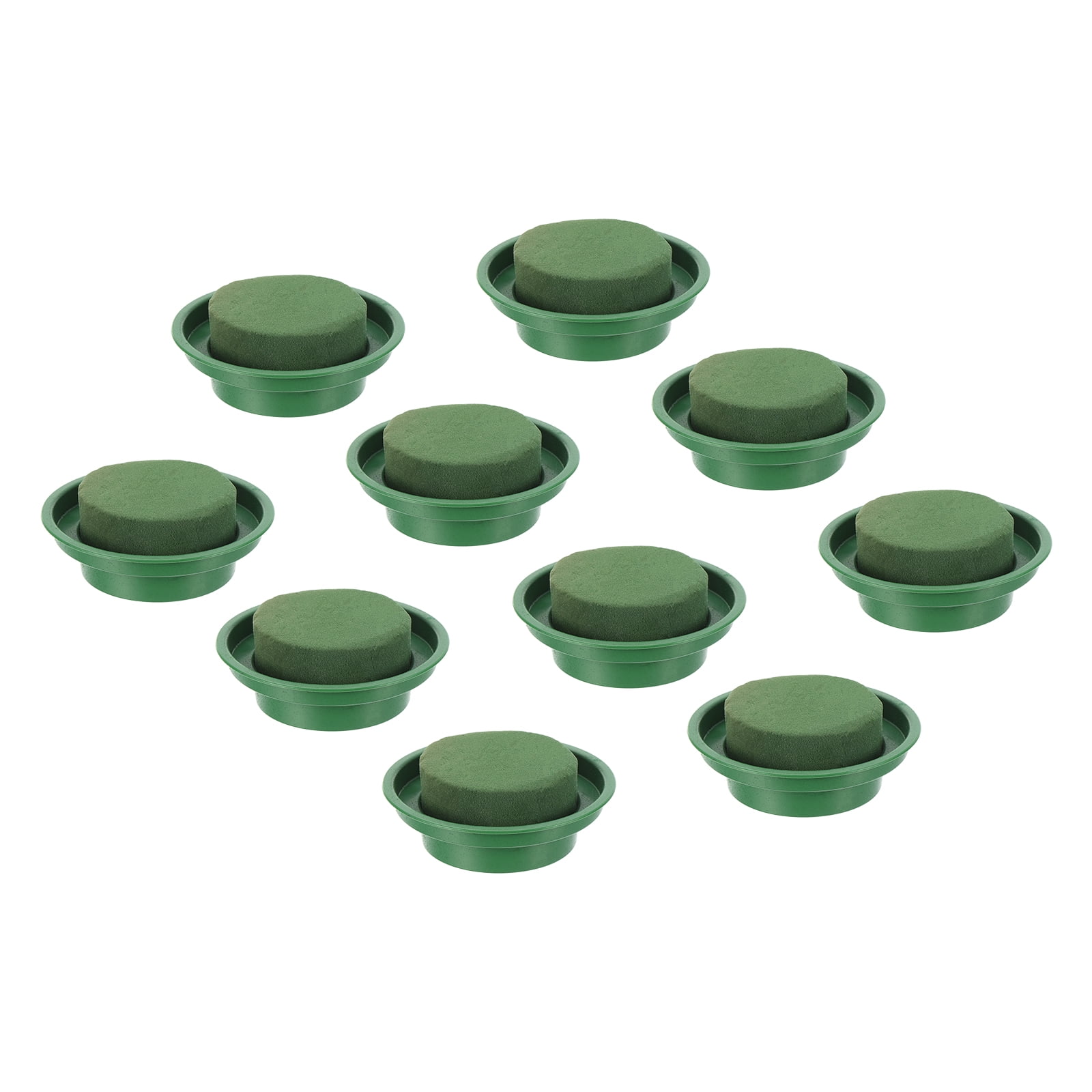 Uxcell 4 7 Wet Round Floral Foam Blocks With Bowls For Flower