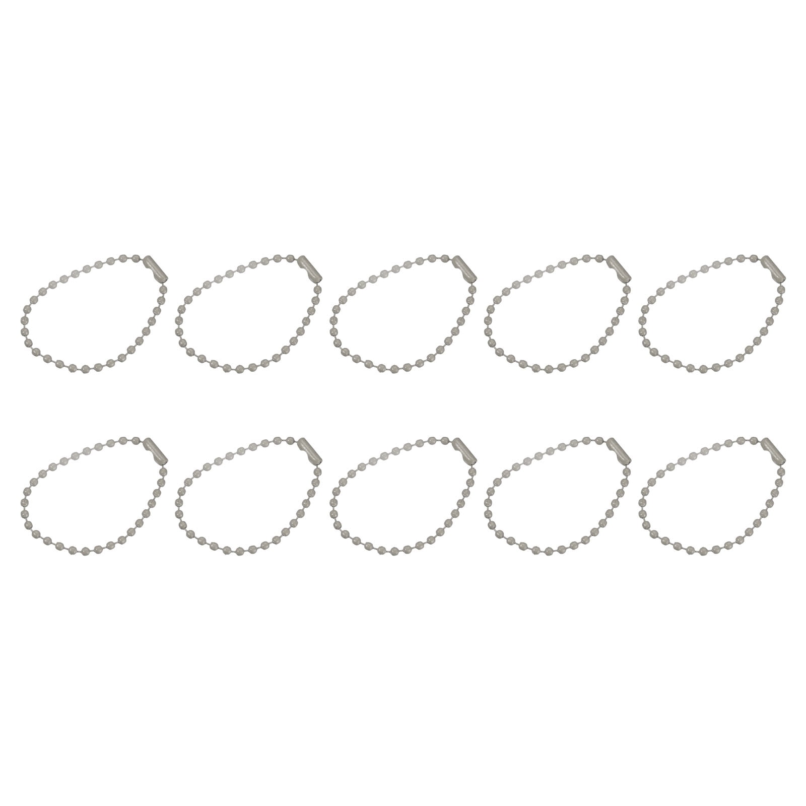 Uxcell 4.72" Ball Bead Chains with Connectors for Chains DIY Crafts, 24 ...