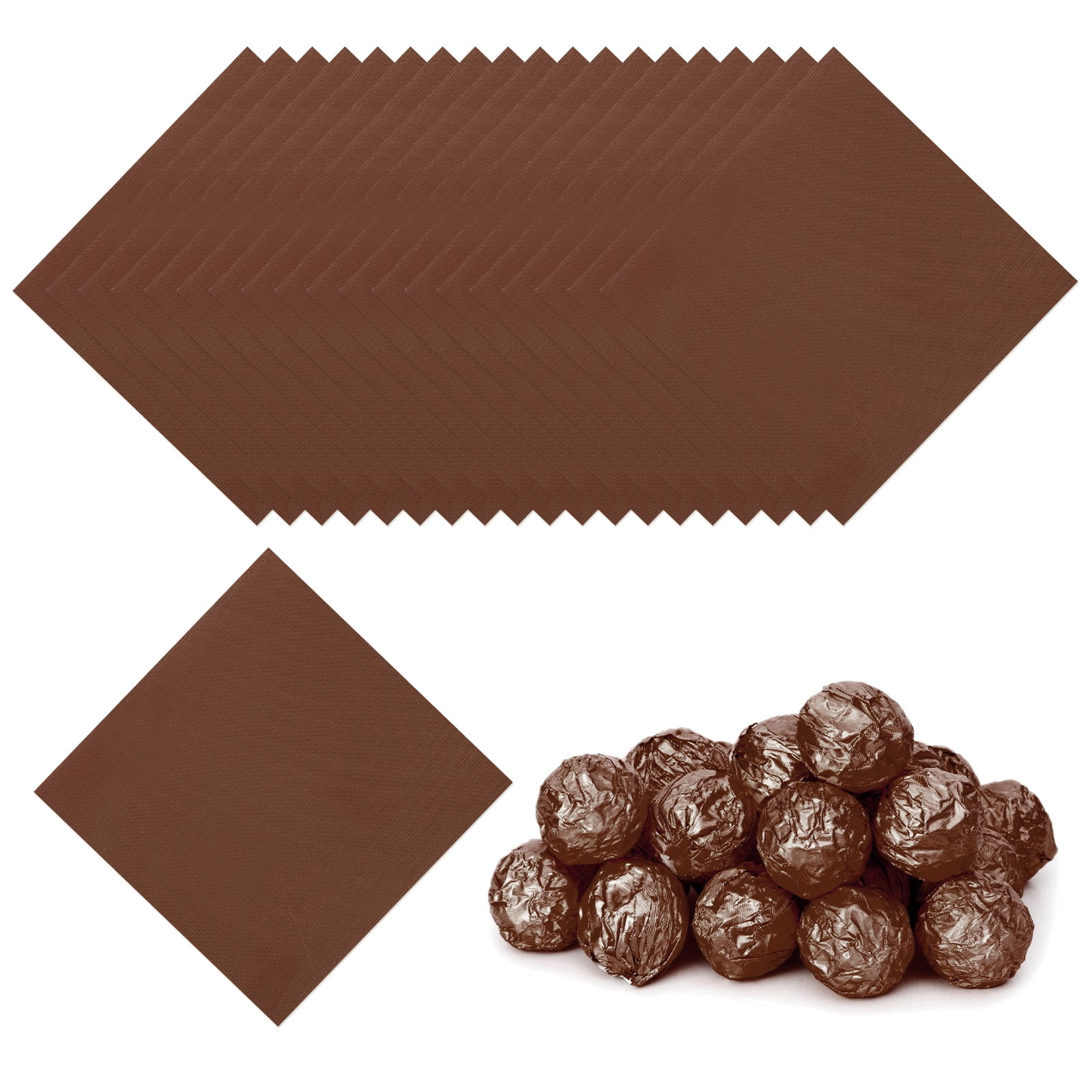 Uxcell Foil Candy Wrappers Chocolate Wrapping Paper for Homemade ...