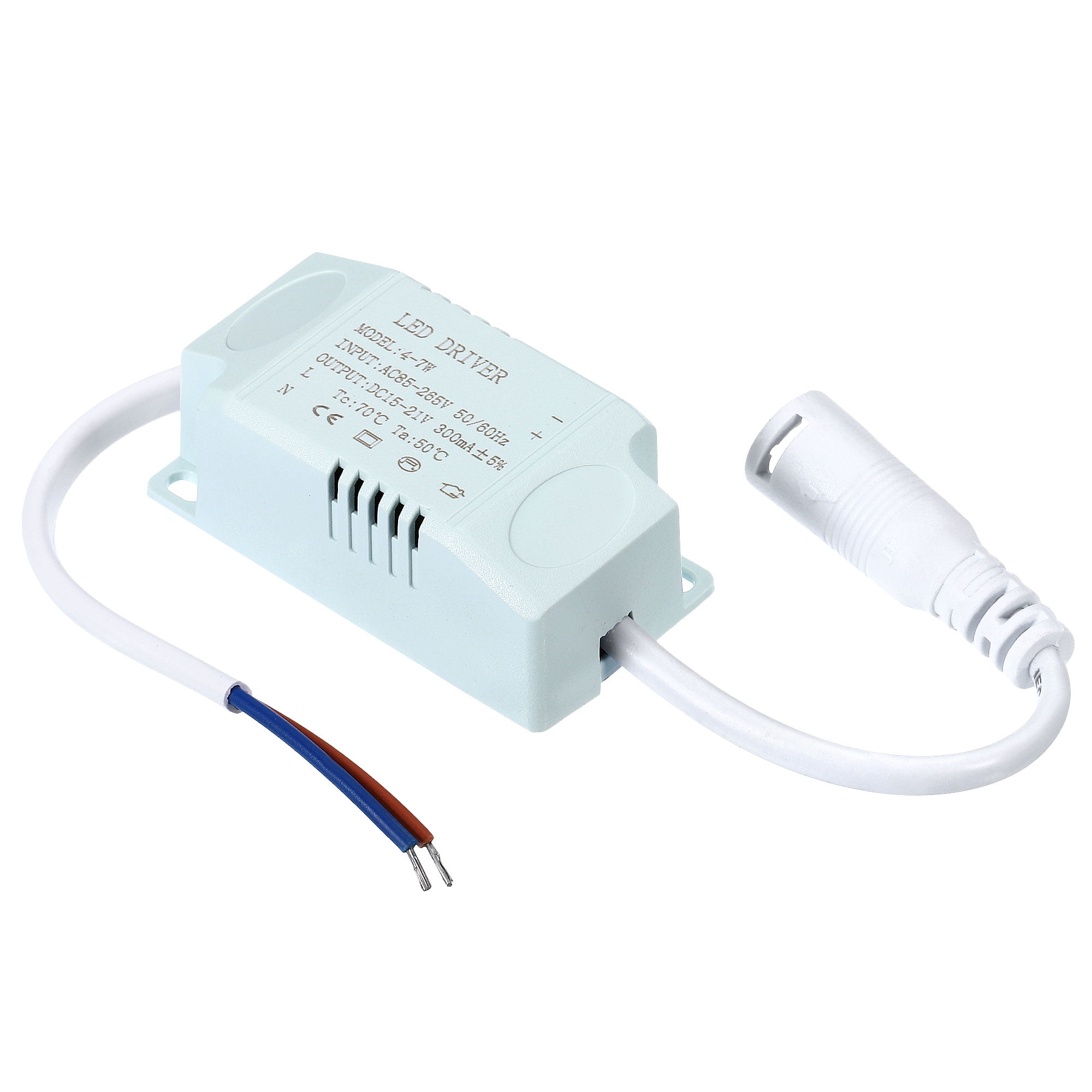 Uxcell 4-7W 300mA LED Driver AC 85-265V Output 15-21V DC Female Connector Transformer 3pcs ...