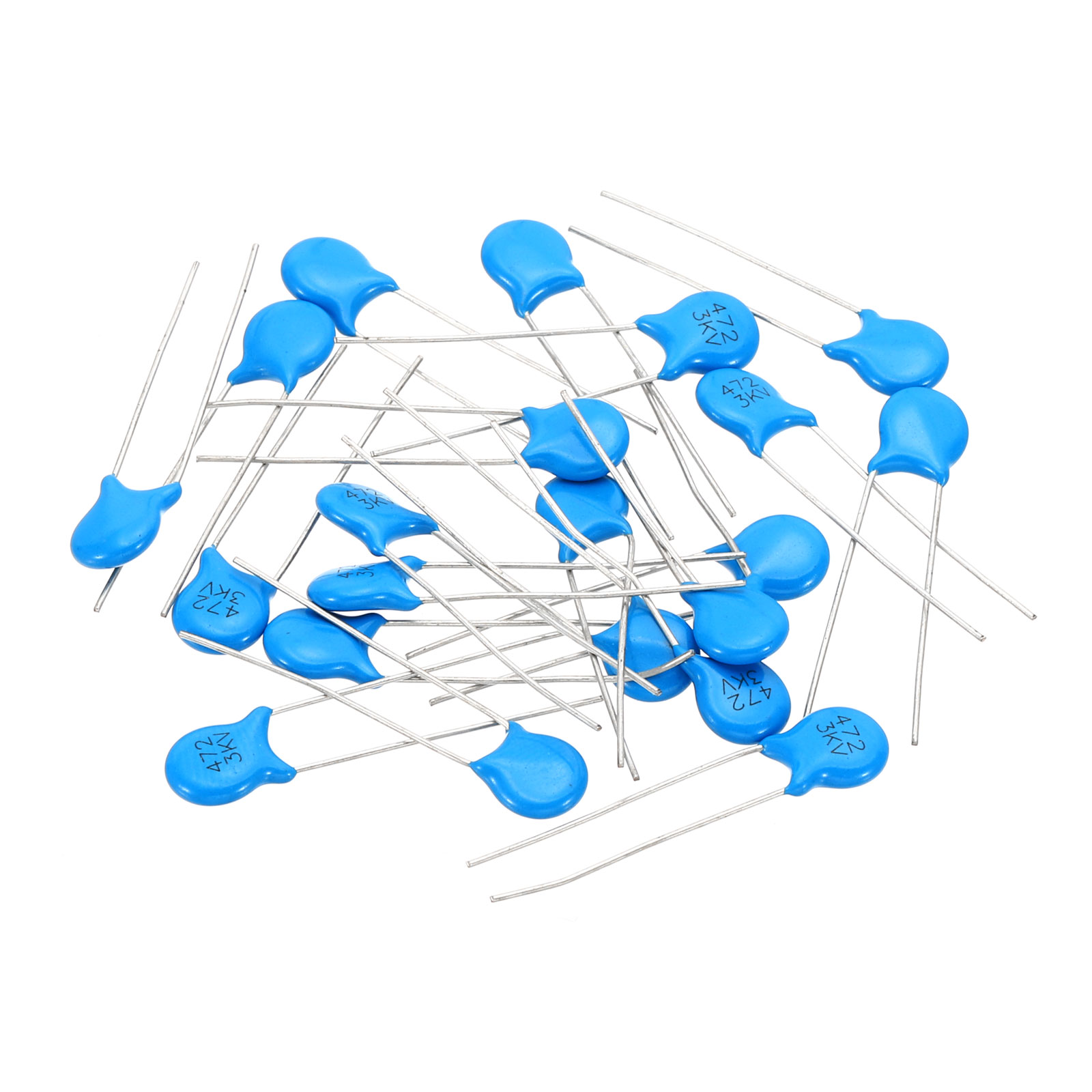 Uxcell 4.7nf 3kv High Voltage Ceramic Capacitor, 20 Pcs Ceramic Chip ...