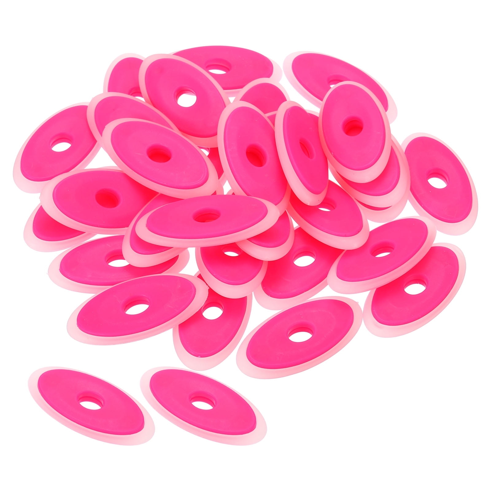 Uxcell 4.7x2.4cm Erasable Pen Eraser, 30 Pack Oval Hollow Eraser for ...