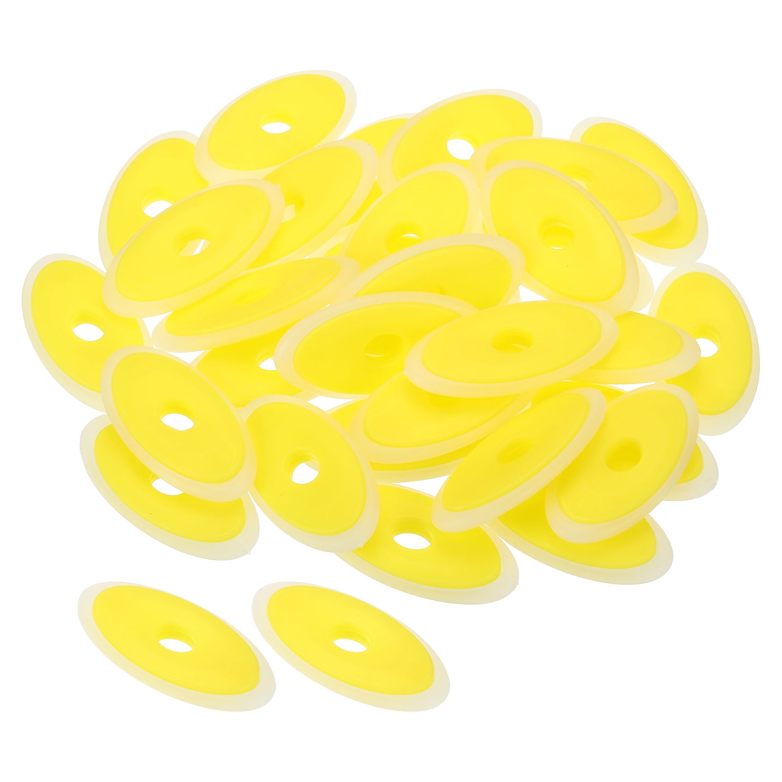 Uxcell 4.7x2.4cm Erasable Pen Eraser, 30 Pack Oval Hollow Eraser for ...