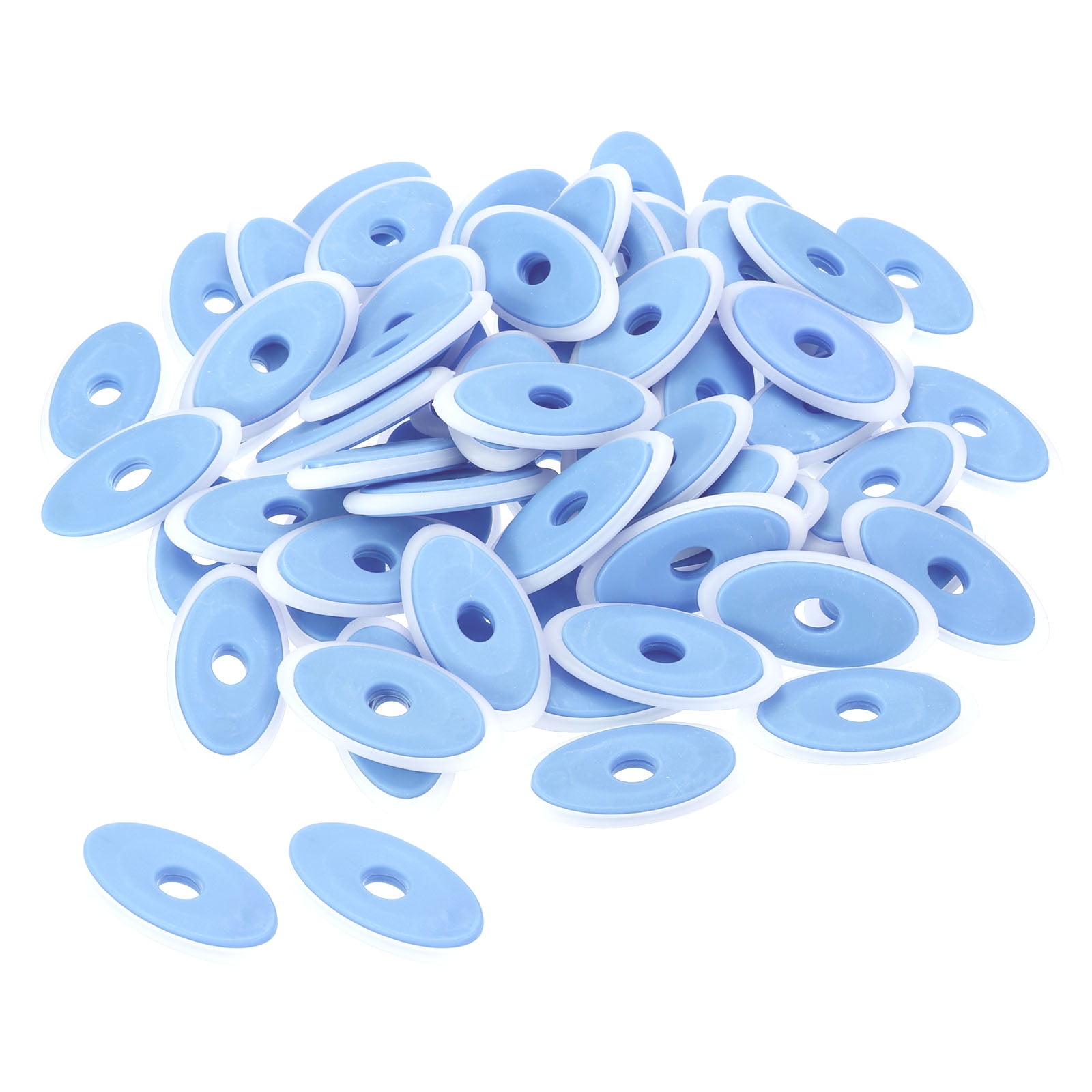 Uxcell 4.7x2.4cm Erasable Pen Eraser, 60 Pack Oval Hollow Eraser for ...