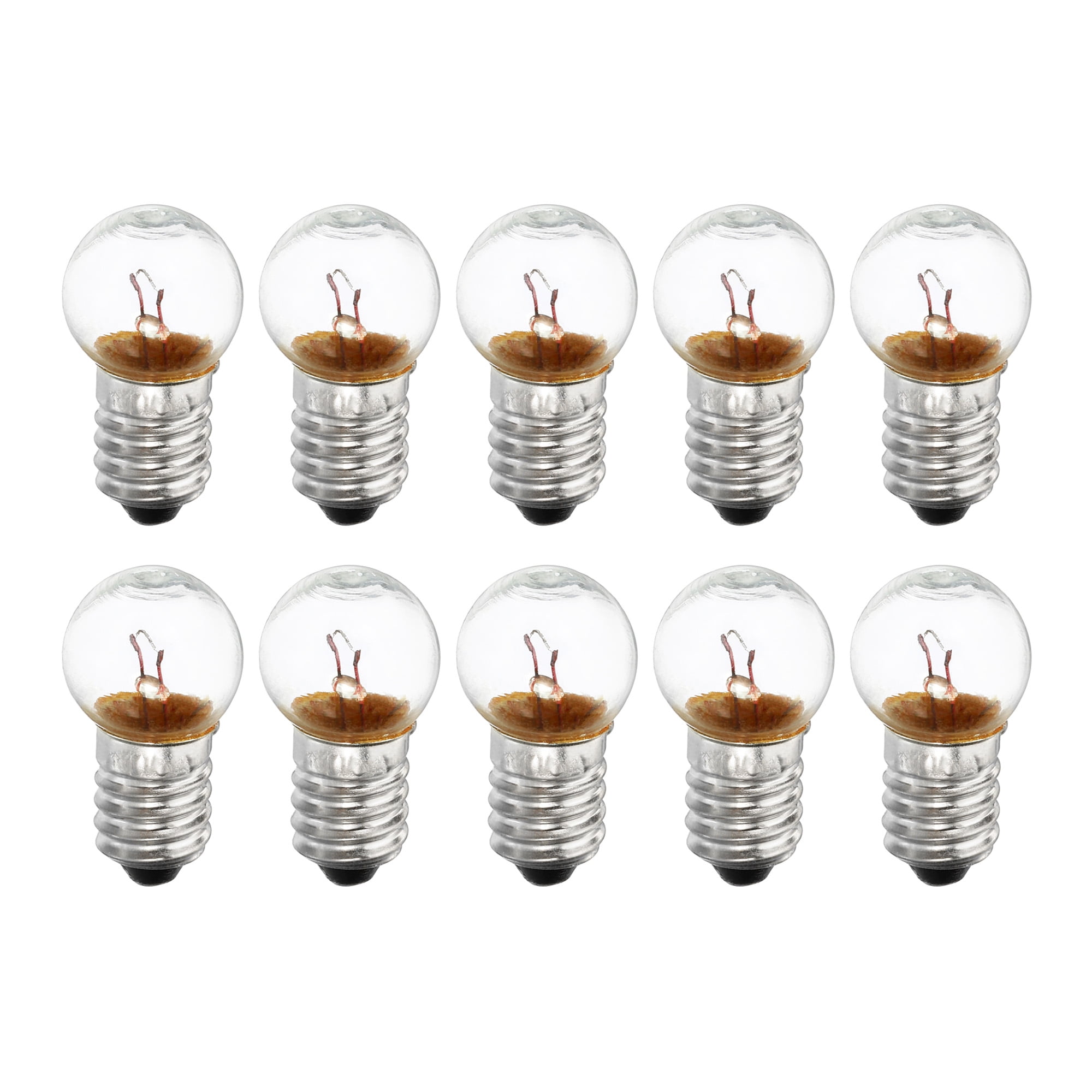 Uxcell 4.8V E10 Warm Yellow Light Mini Incandescent Bulbs with Box 1 ...