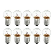 Uxcell 3.8V E10 Warm Yellow Light Mini Incandescent Bulbs with Box 1 ...