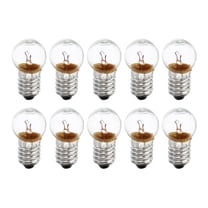 Uxcell E10 Screw Base Miniature Bulbs 30V/3W Warm Yellow Light Mini ...