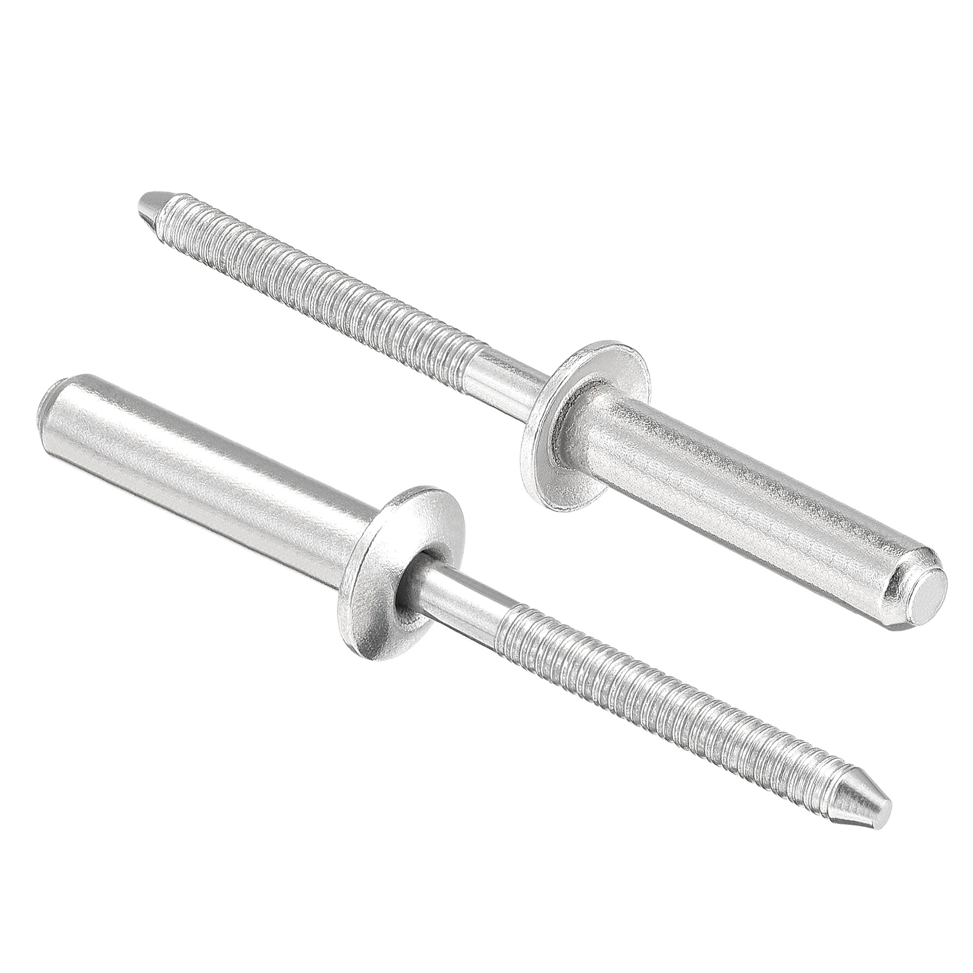 Uxcell 4.8mm x 25mm 304 Stainless Steel Blind Rivets 50 Pack - Walmart.com