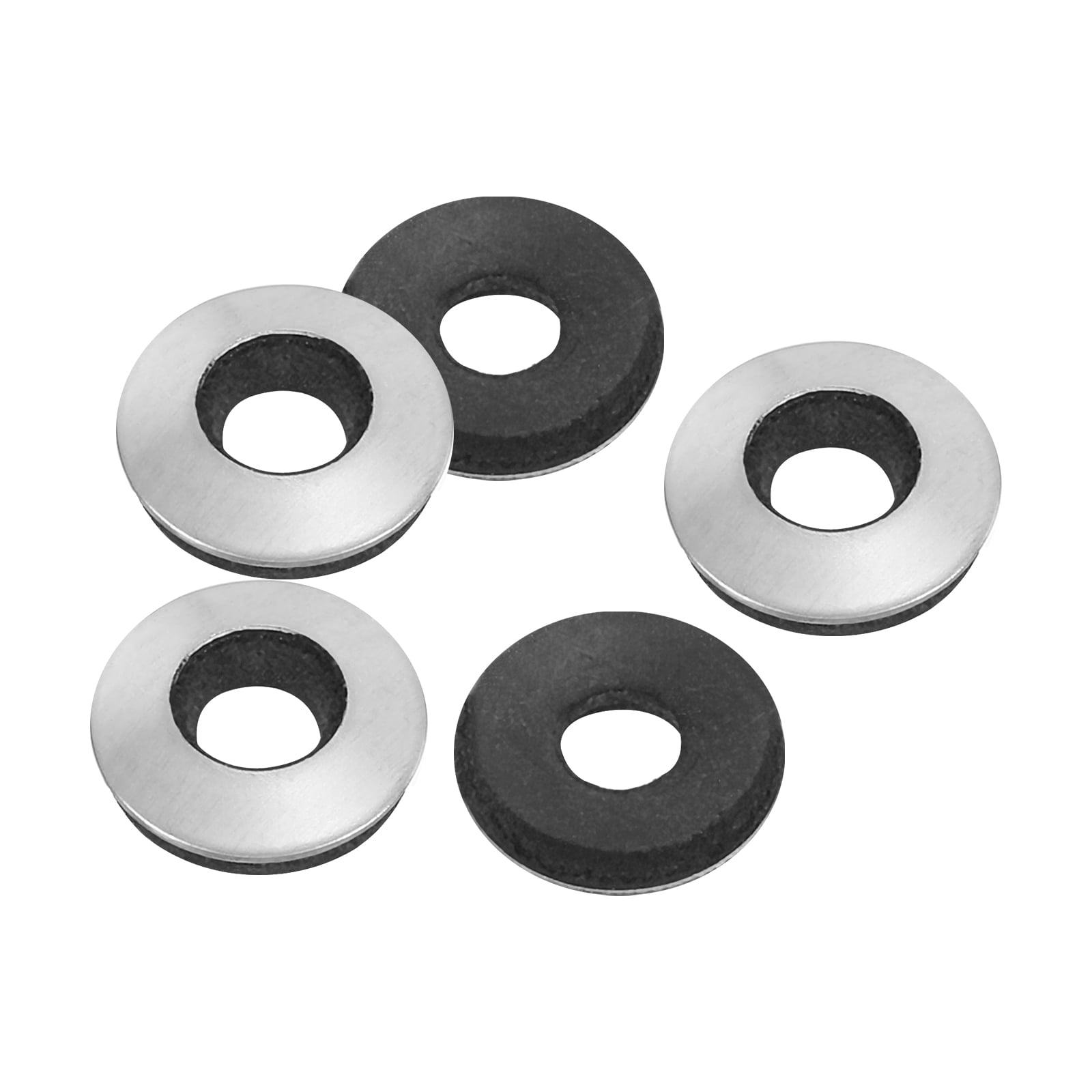 Uxcell 4.8x14mm 304 Stainless Steel EPDM Bonded Sealing Neoprene Rubber ...