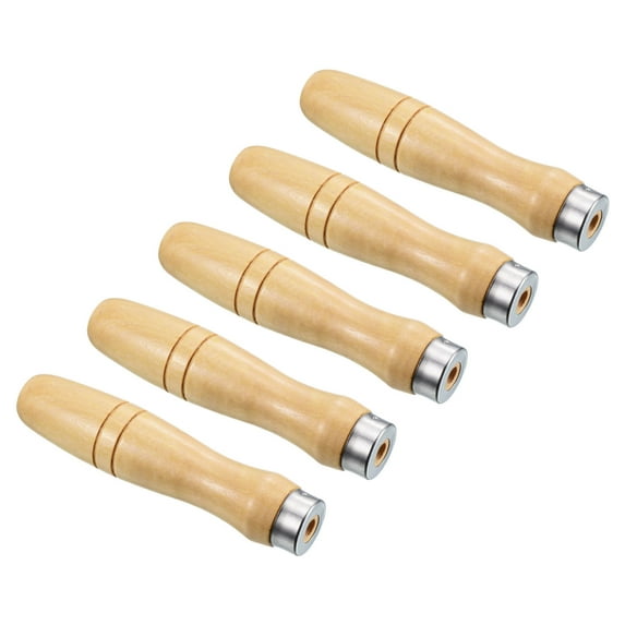 Uxcell 4.9" Wooden File Handle 6.8mm Dia File Cutting Tool File Handle ...