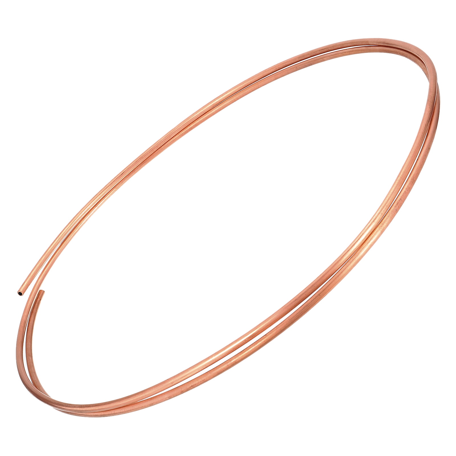 Uxcell 4.95mm ID 6.35mm OD 0.7mm Thick Copper Tube, 6.56Ft Seamless ...