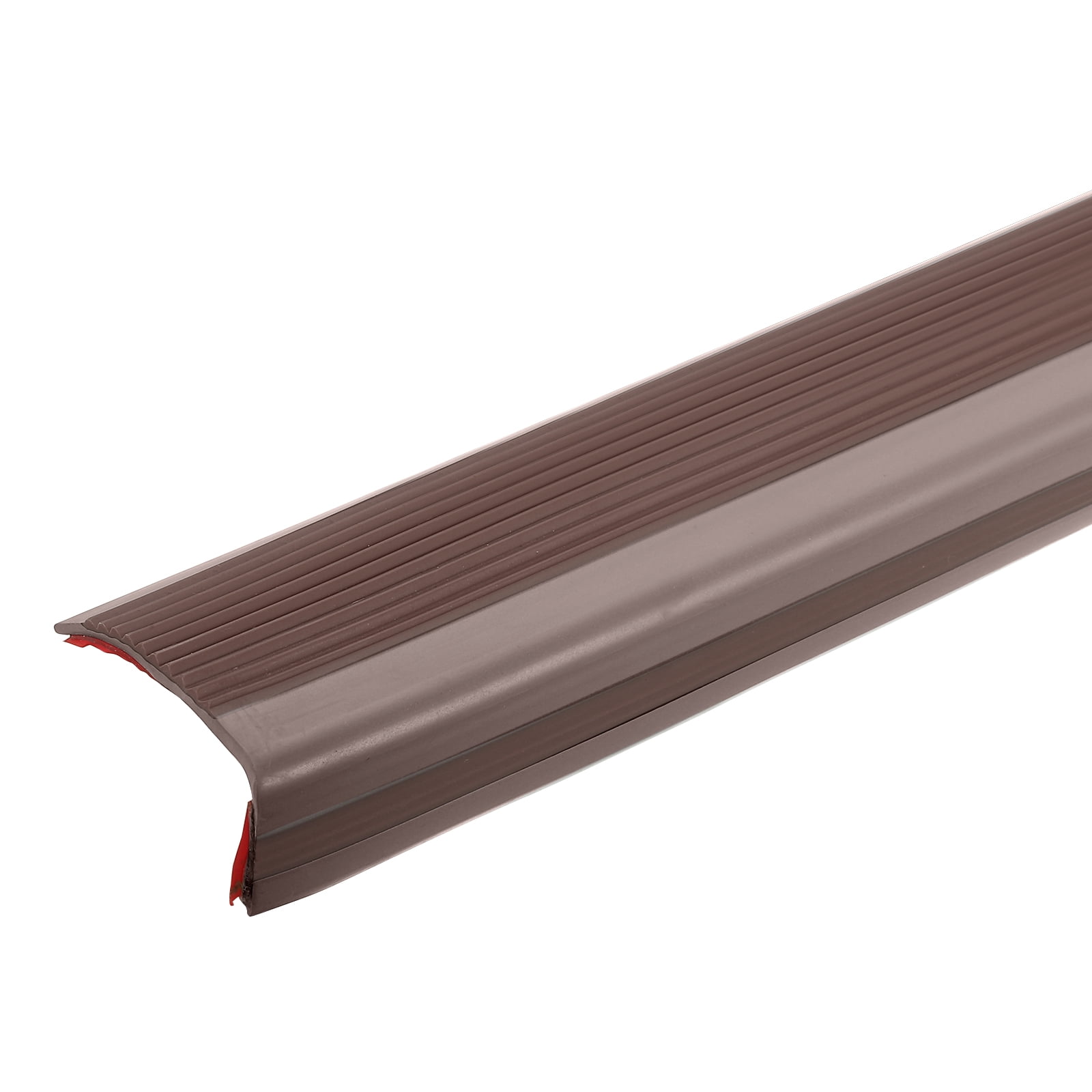 Uxcell 4.9Ft Stair Nosing, 5cm PVC L Shape Step Edges Protector, Dark ...