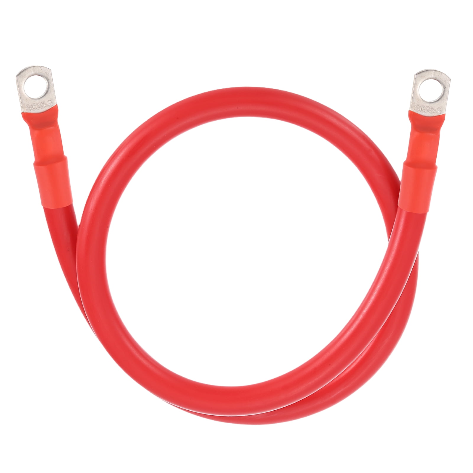Uxcell 4 AWG Gauge Battery Cable Wire 2FT Length 5/16" Diameter ...