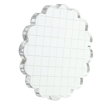 Uxcell Acrylic Stamp Block, 2 Pack Clear Stamping Block Mounting Block ...