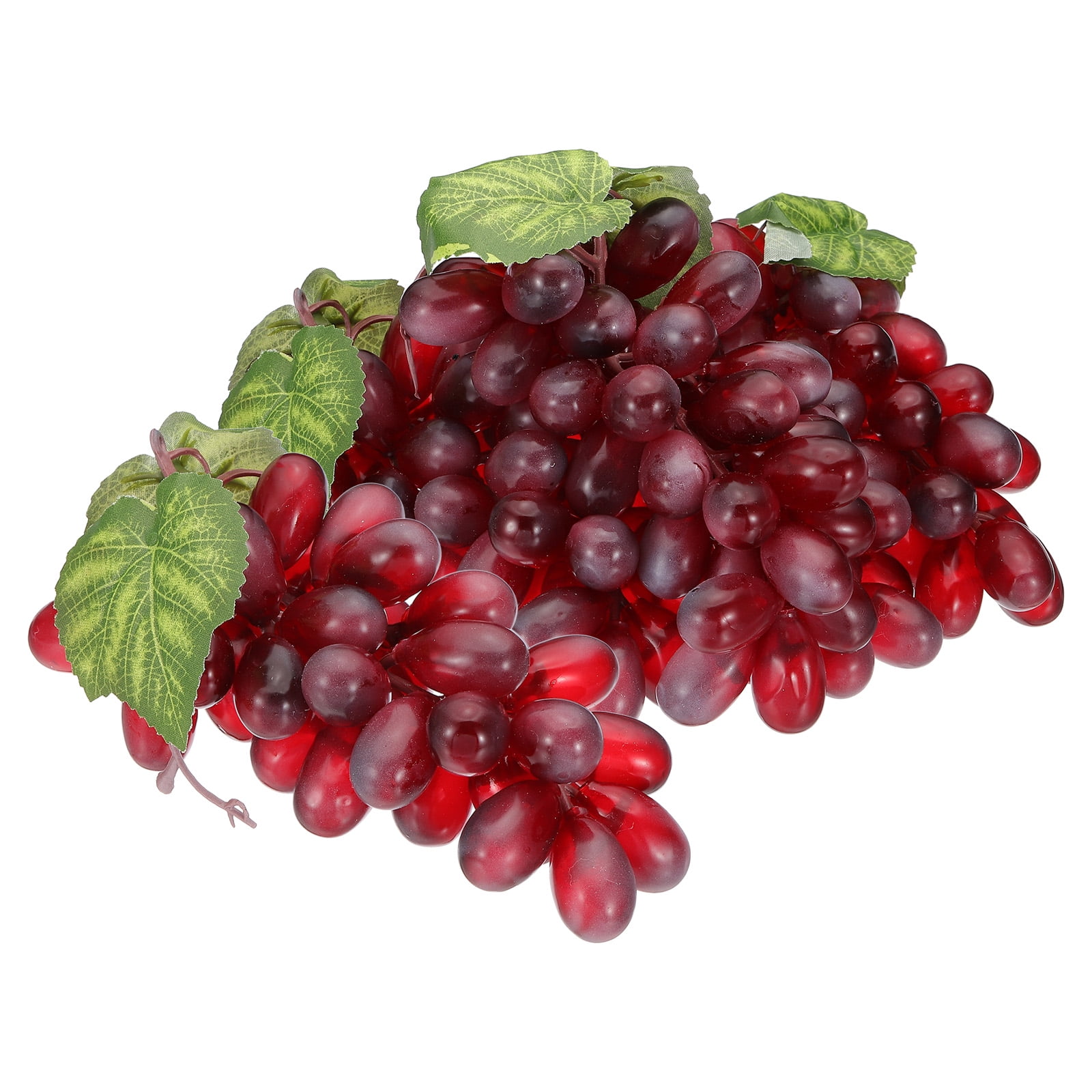 Uxcell 4 Bunches Artificial Grapes, PVC Lifelike Fake Fruit Model ...