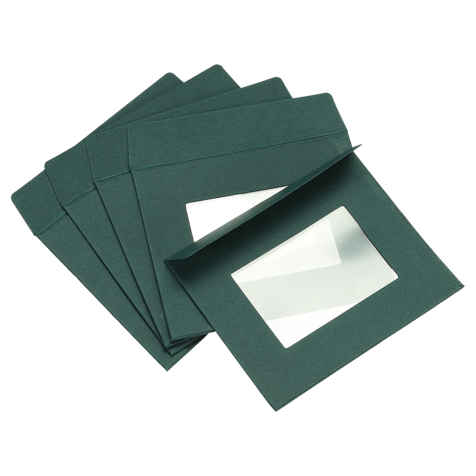 Uxcell 4'' Clear Double Sided Mailing Photos Full Face Window Envelopes ...
