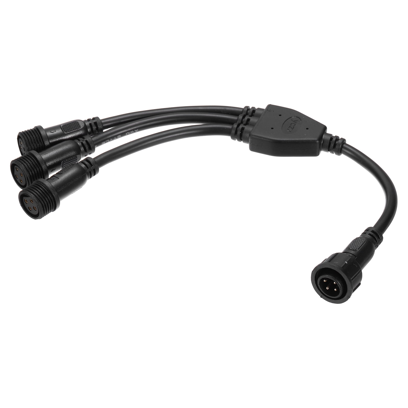 Uxcell 4-Core 4 Pin Y Splitter Connector, 30cm 20AWG IP65 Y Shape 1 ...