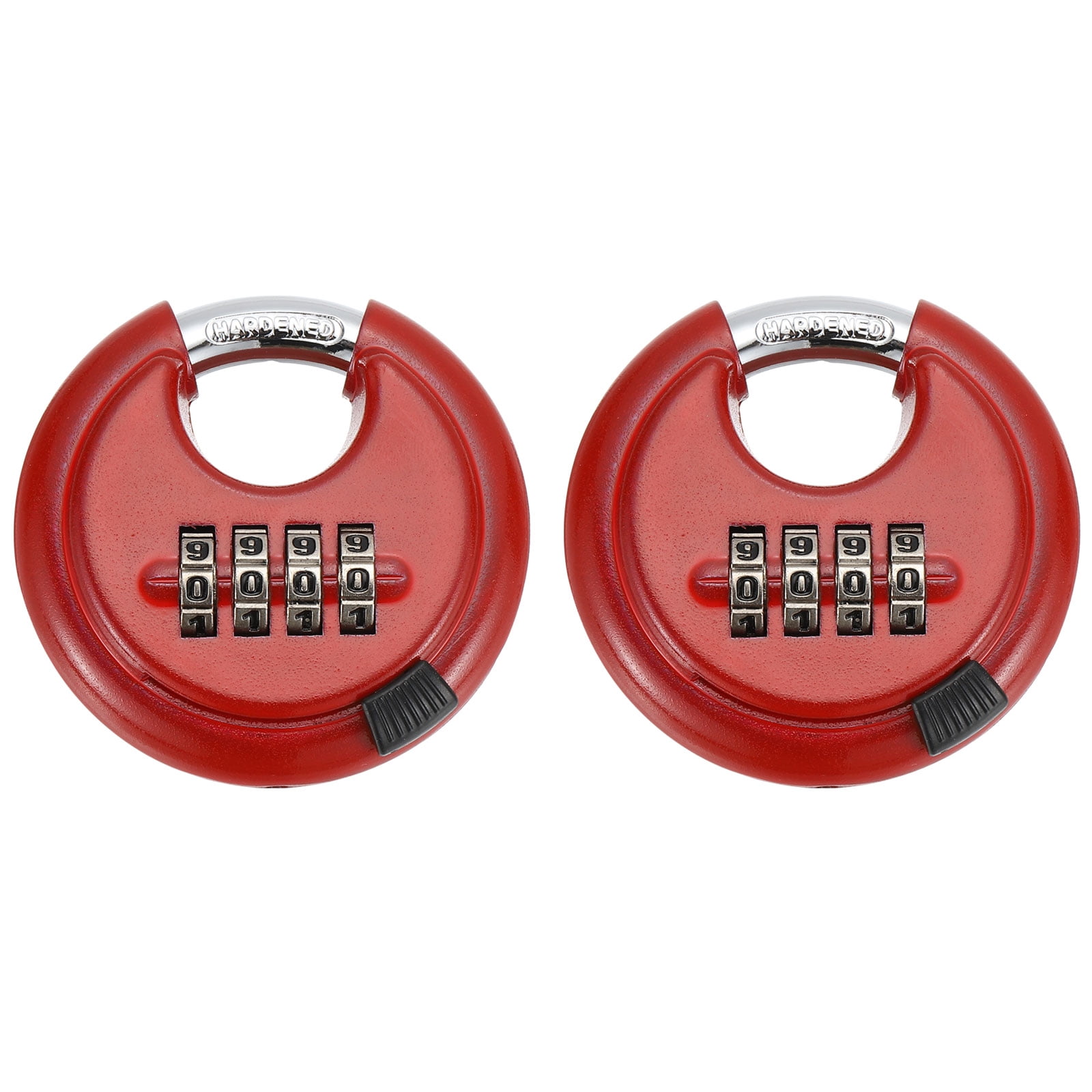 Uxcell 4 Digit Steel Combination Lock Disc Lock with Hardened Shackle ...
