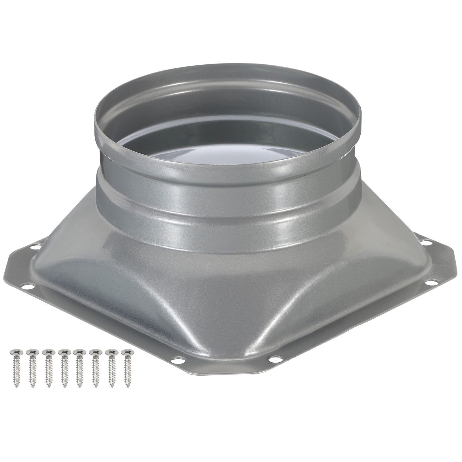 Uxcell 4" Duct Connector Flange Metal Exhaust Flange Duct Mounting ...