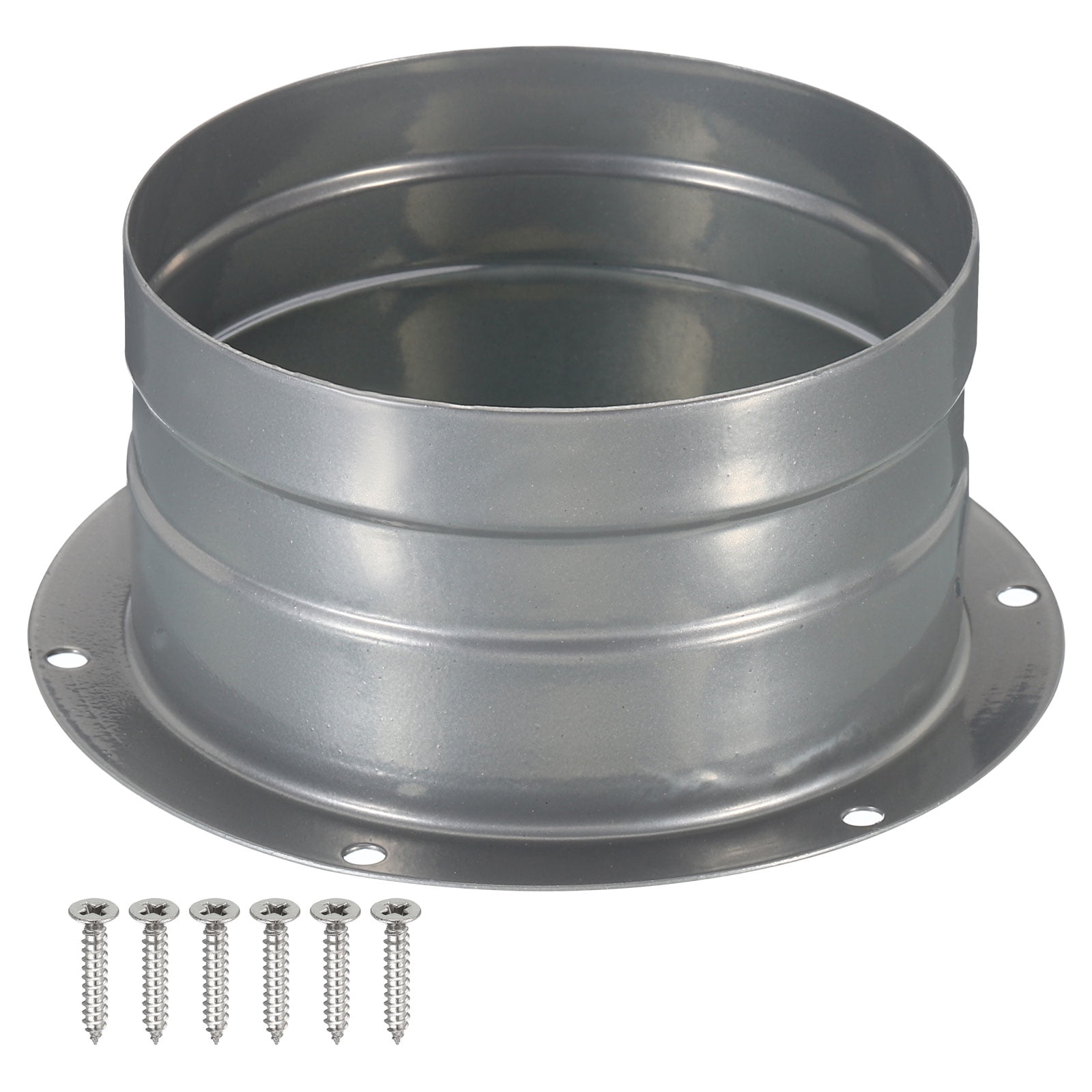 Uxcell 4" Duct Connector Flange Metal Exhaust Flange Duct Mounting ...