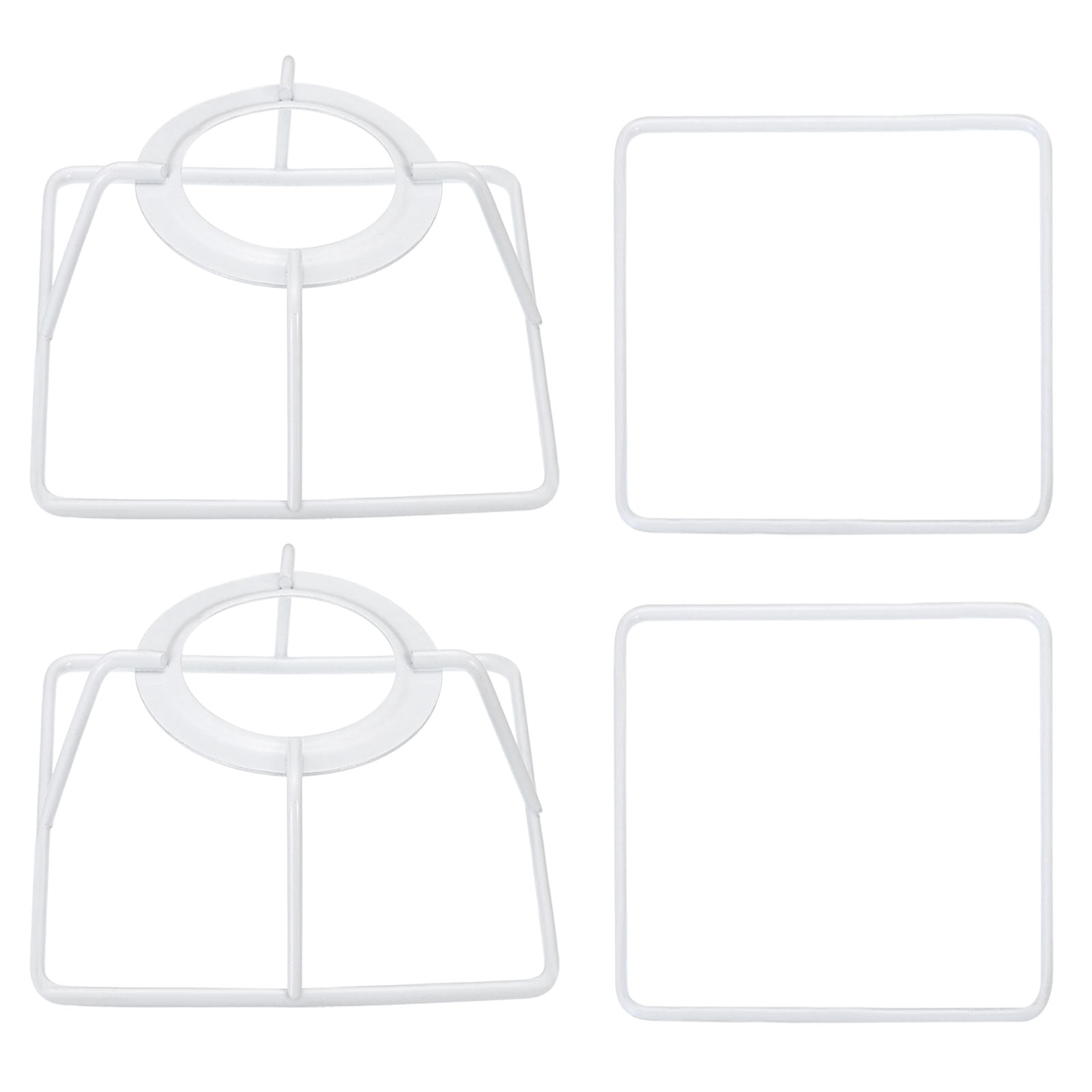Uxcell 4" E26 E27 Lamp Shade Ring Frame with European Fitter, 2pcs ...