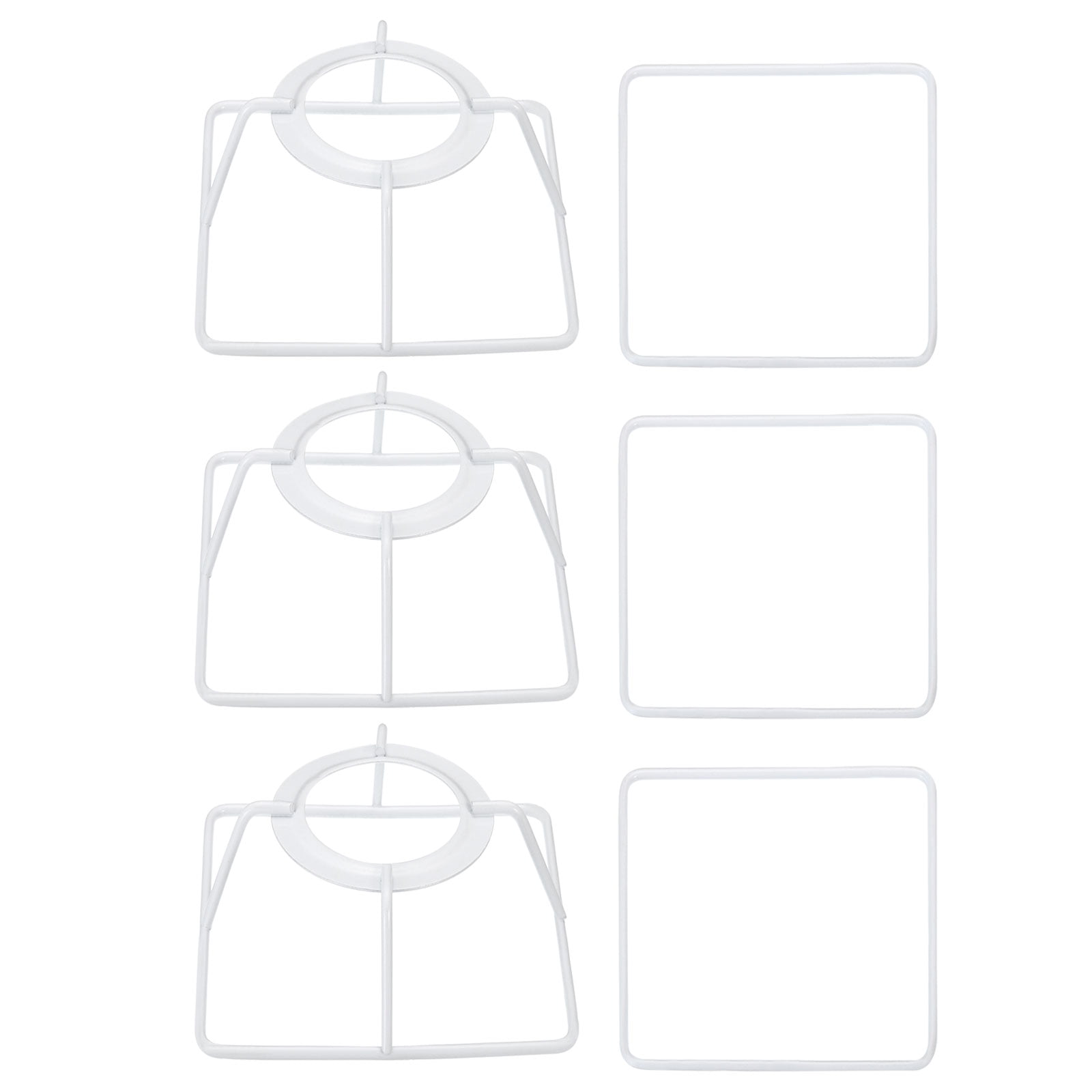 Uxcell 4" E26 E27 Lamp Shade Ring Frame with European Fitter, 3pcs ...
