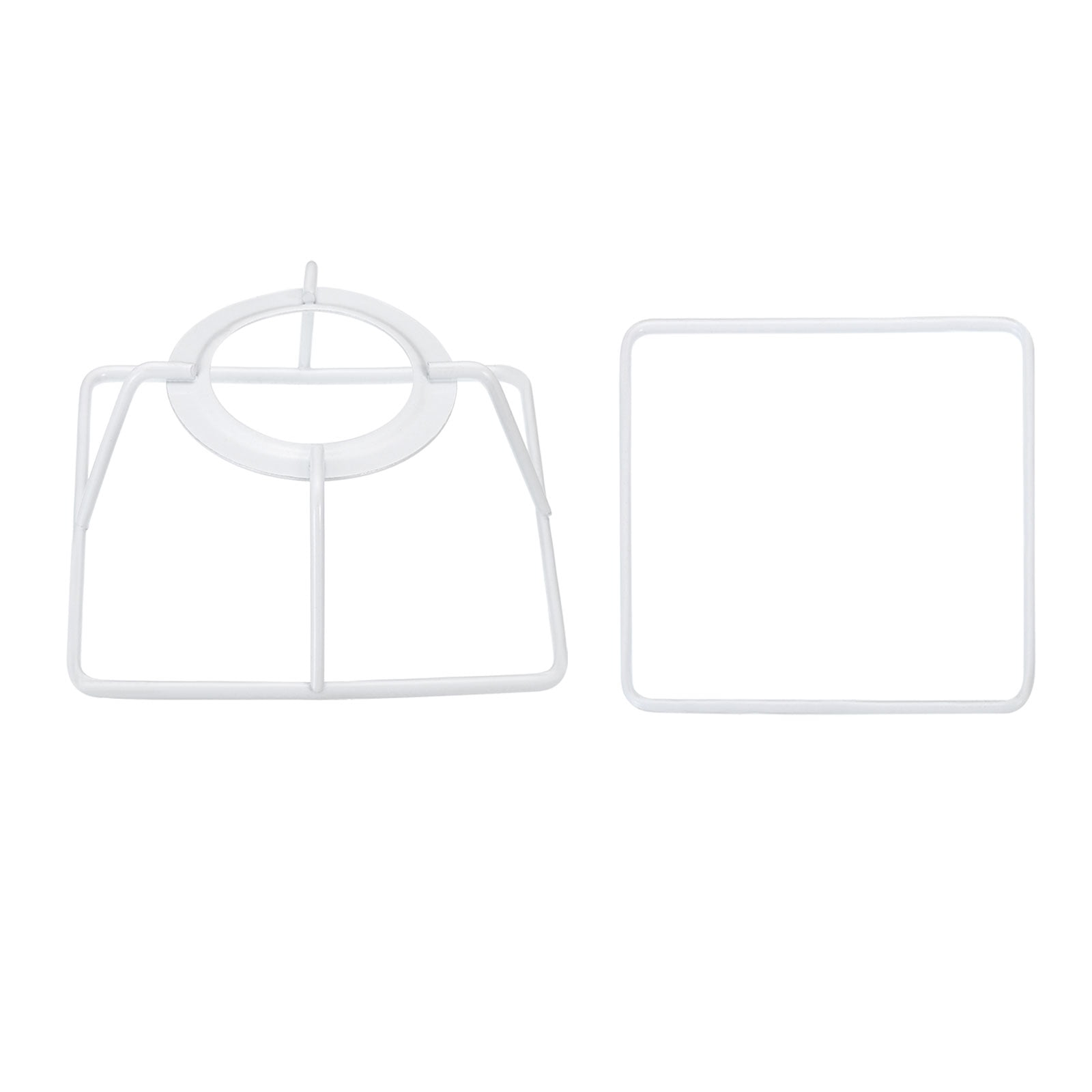Uxcell 4" E26 E27 Lamp Shade Ring Frame with European Fitter, Lampshade ...