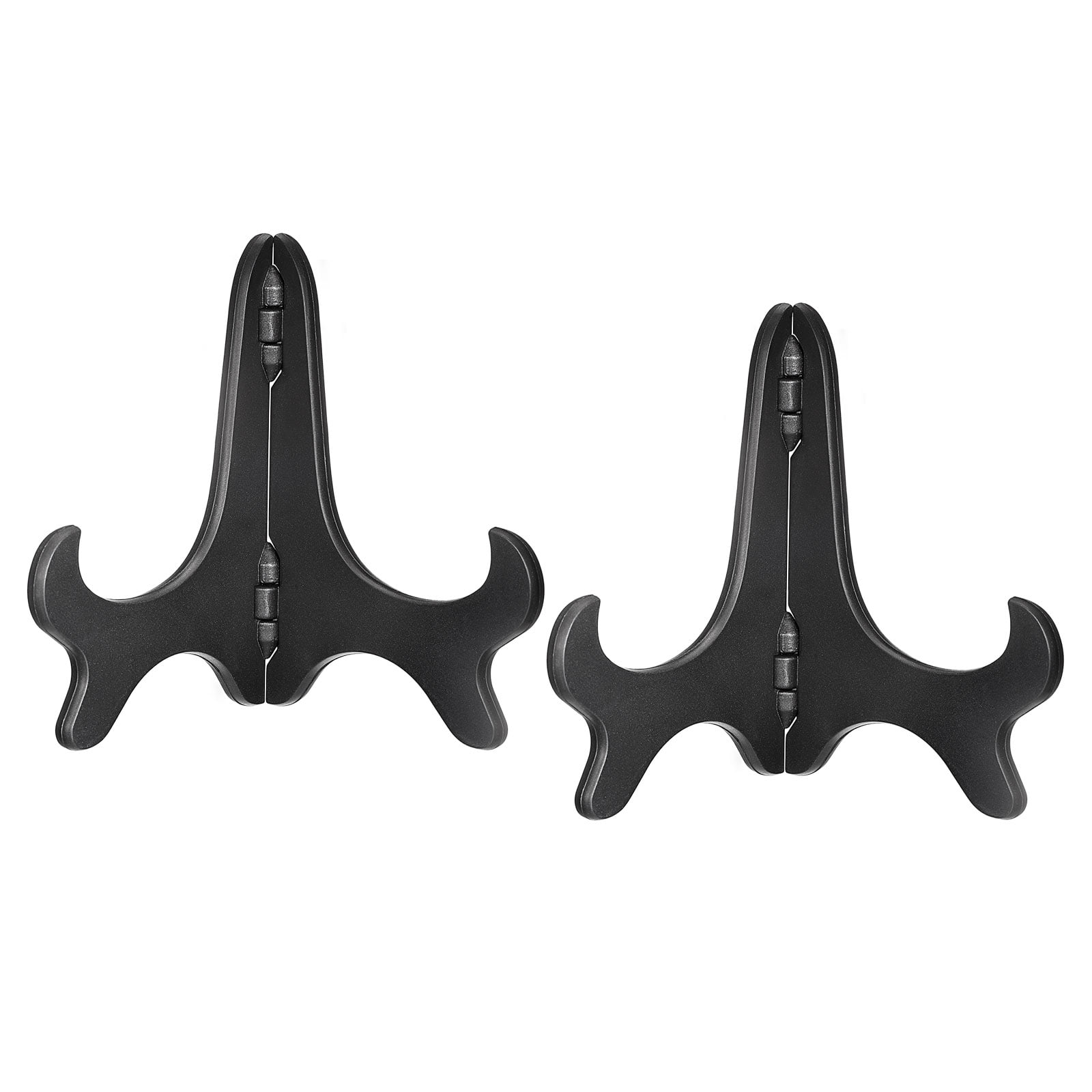 Uxcell 4" Easel Plate Holder, Plastic Folding Display Stand Black for ...