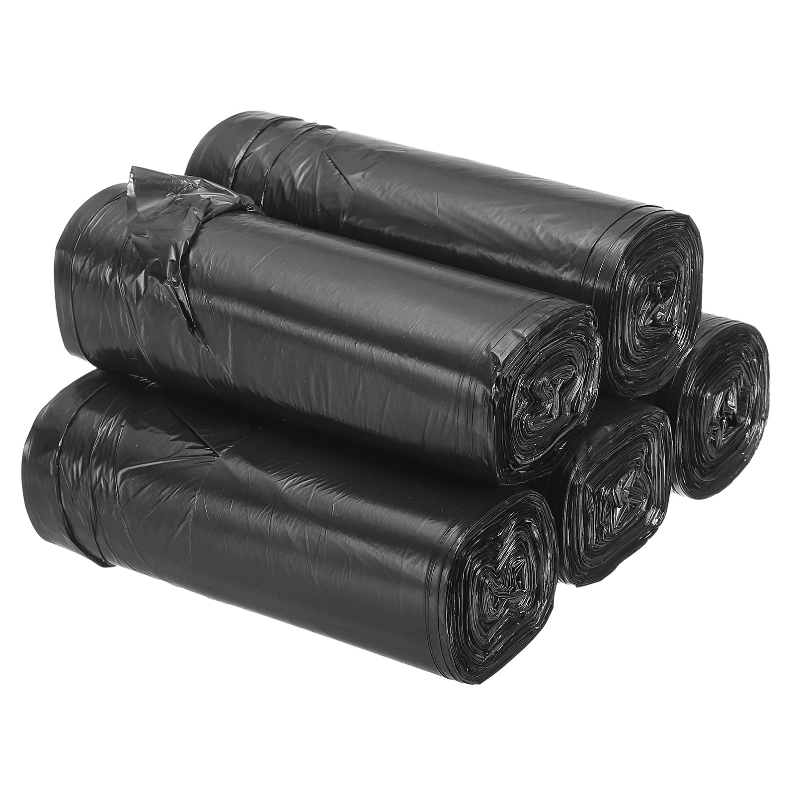 Uxcell 4 Gallon Small Trash Bags, 5 Rolls/100 Counts Drawstring Garbage ...