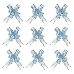 Uxcell 5pcs 5 Inch Large Pull Bow Glitter Gift Wrapping Big Pull Bows ...