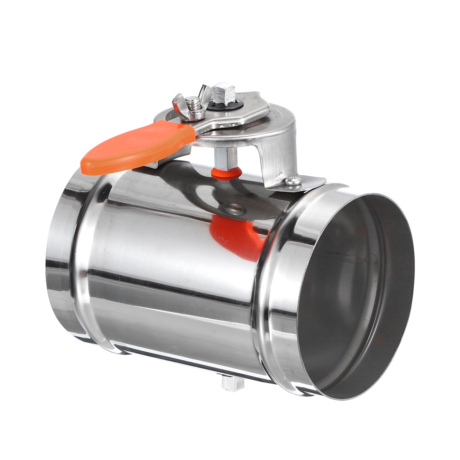 Uxcell 4" HVAC Duct Manual Volume Damper, Stainless Steel Adjustment ...