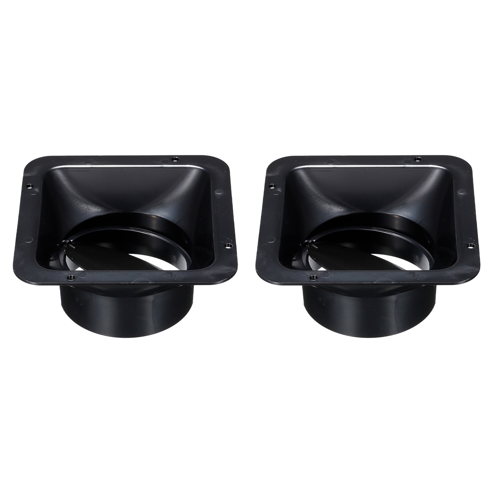 Uxcell 4 Inch ABS Square Duct Connector Flange Air Ventilation Duct ...