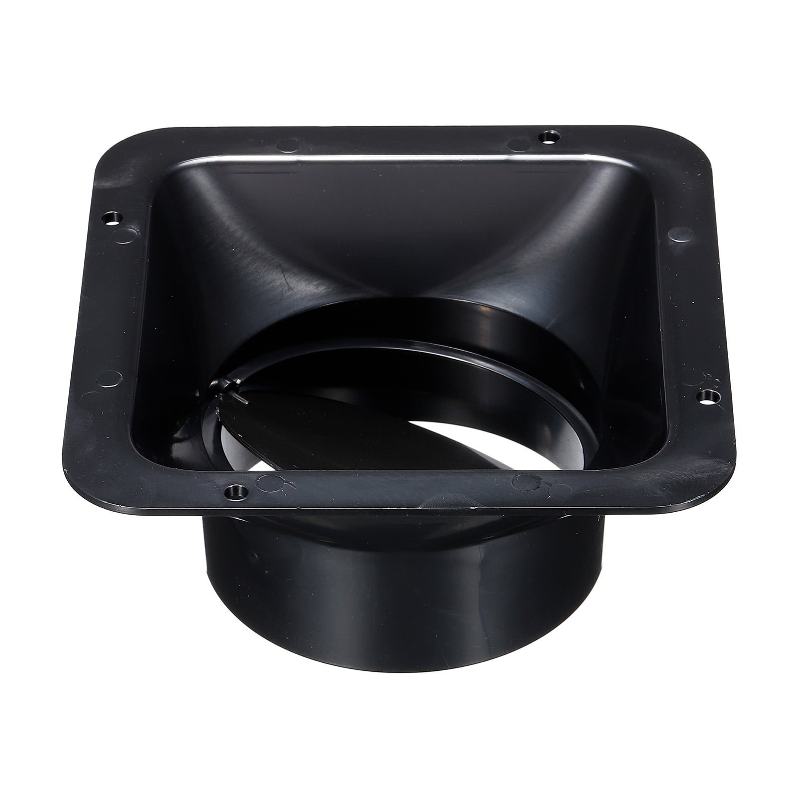 Uxcell 4 Inch ABS Square Duct Connector Flange Air Ventilation Duct ...