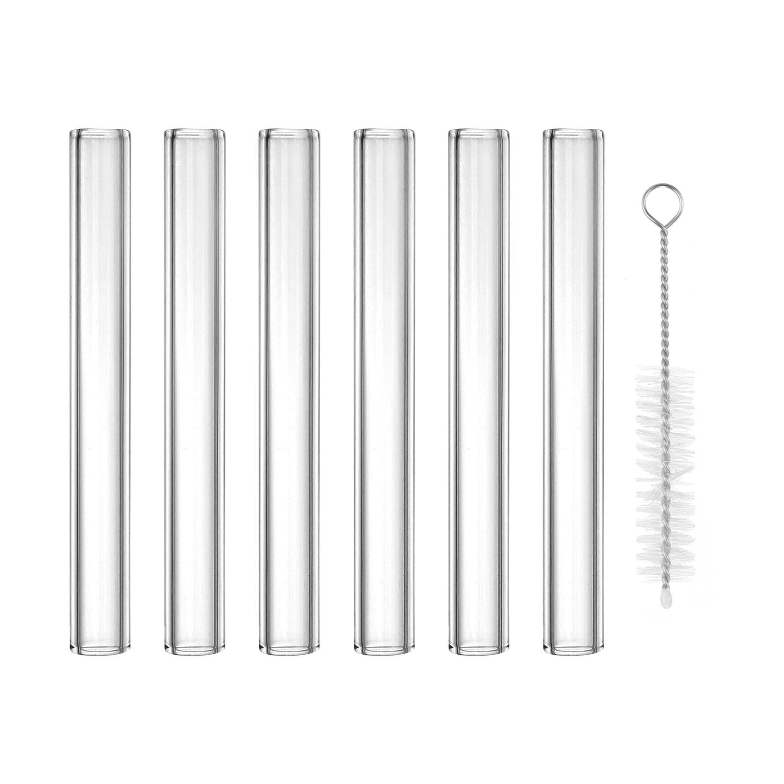 Uxcell 4 inch Borosilicate Glass Tubes, 6Pcs12mm OD 2mm Thick Glass ...