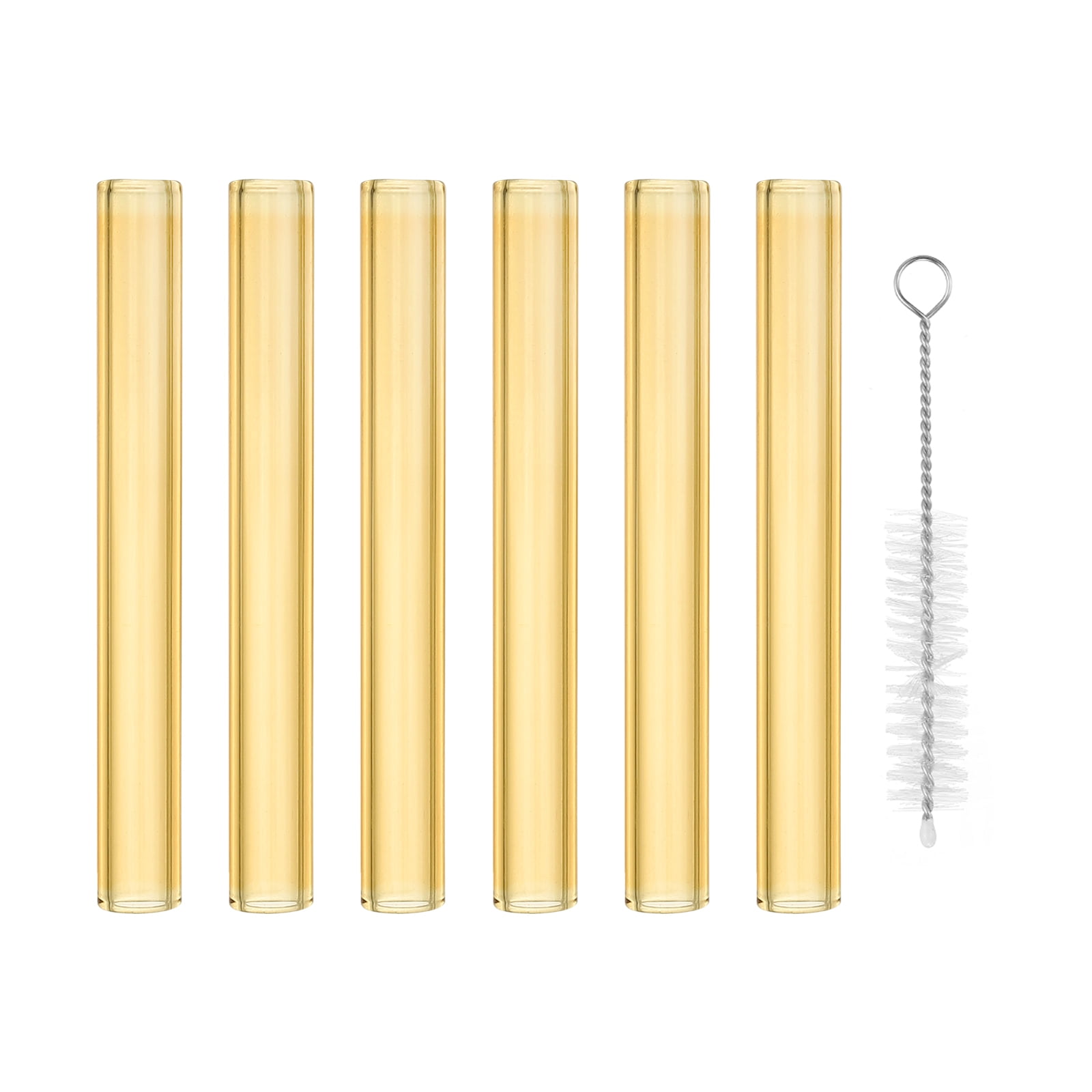Uxcell 4 inch Borosilicate Glass Tubes 6 Pcs 0.47'' OD 0.08'' Thick ...