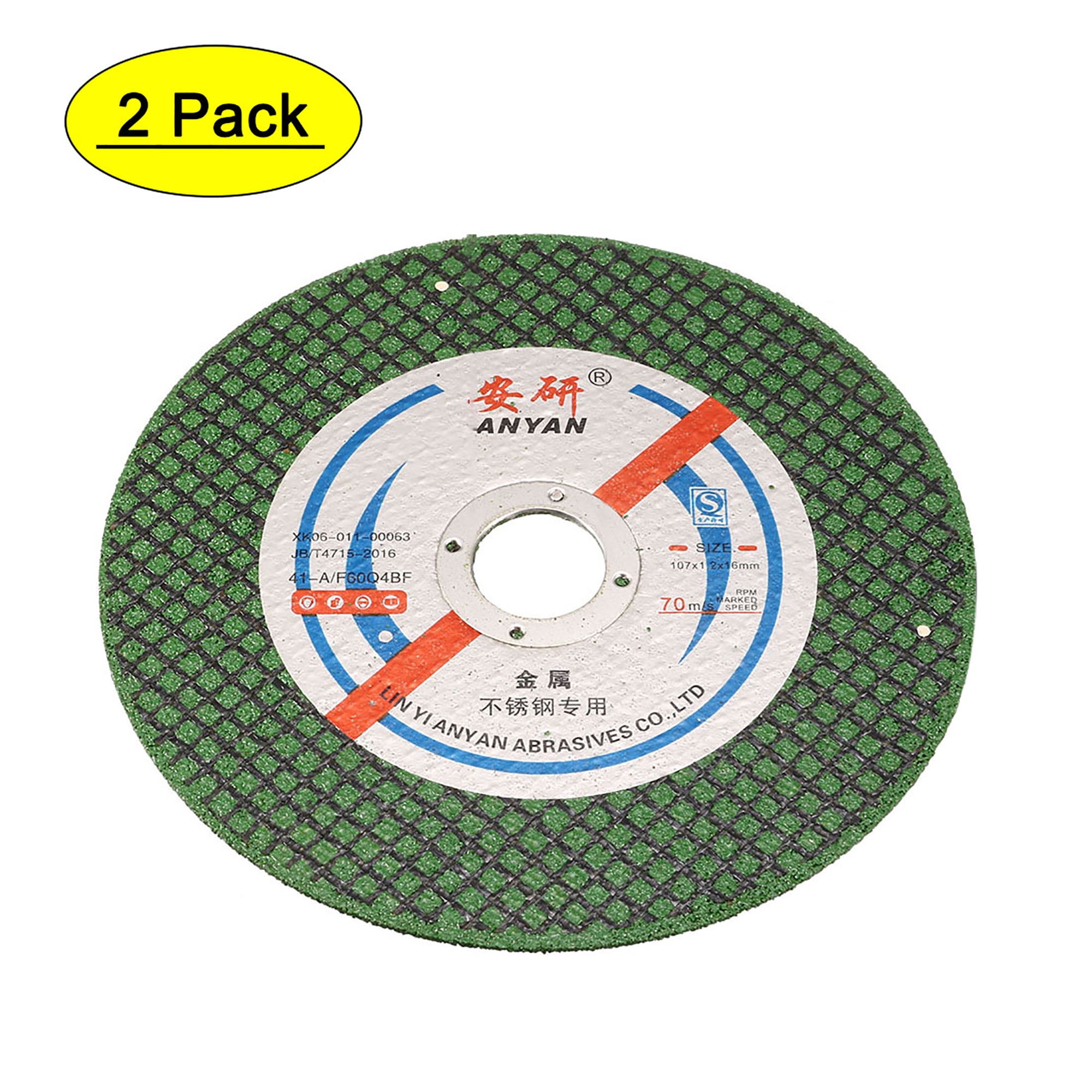 Uxcell 4 Inch Cut-Off Wheel Cutting for Metal and Stainless Steel 2 ...