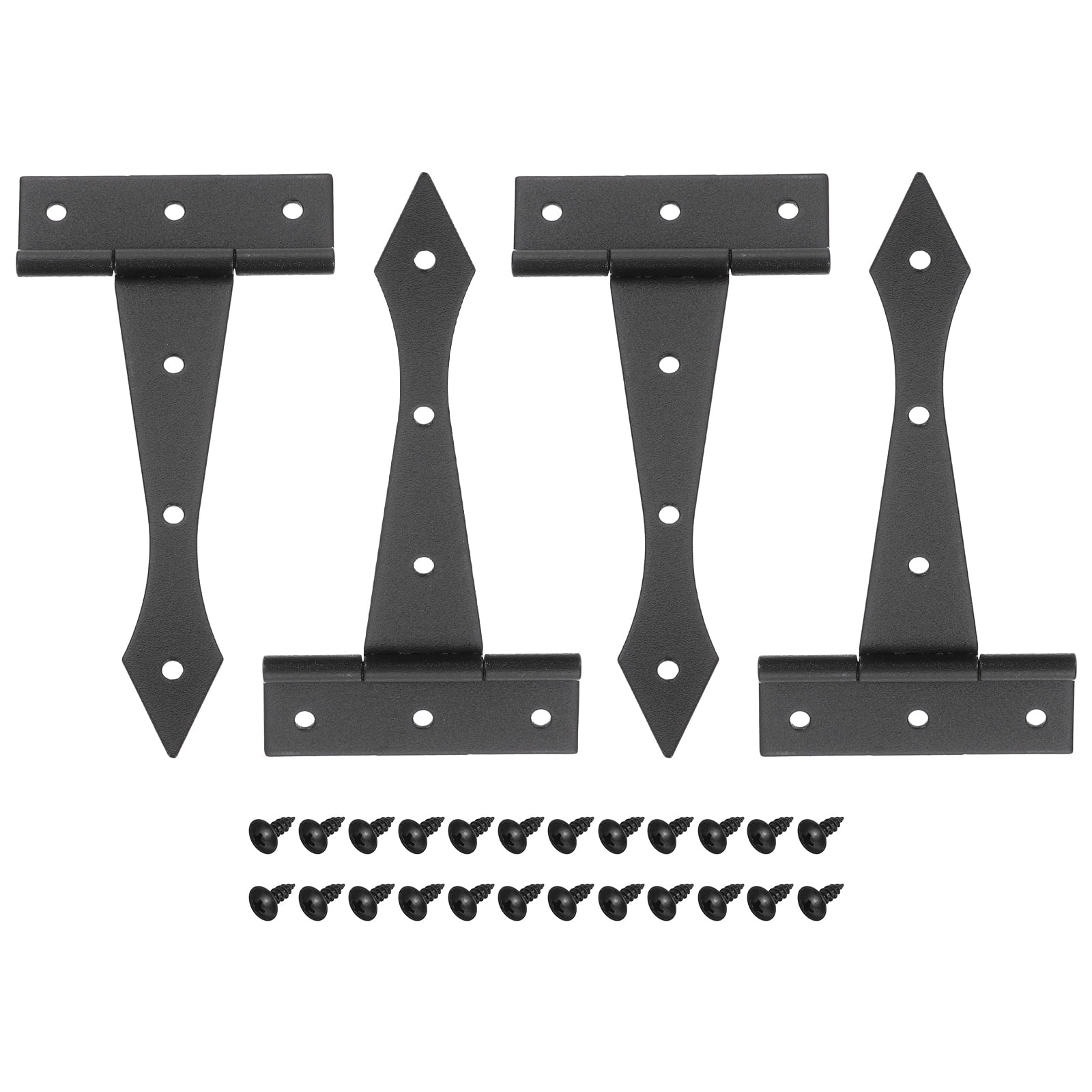 Uxcell 4 Inch Door Tee Hinge, 4 Pack t Strap Hinge Durable Shed Door ...
