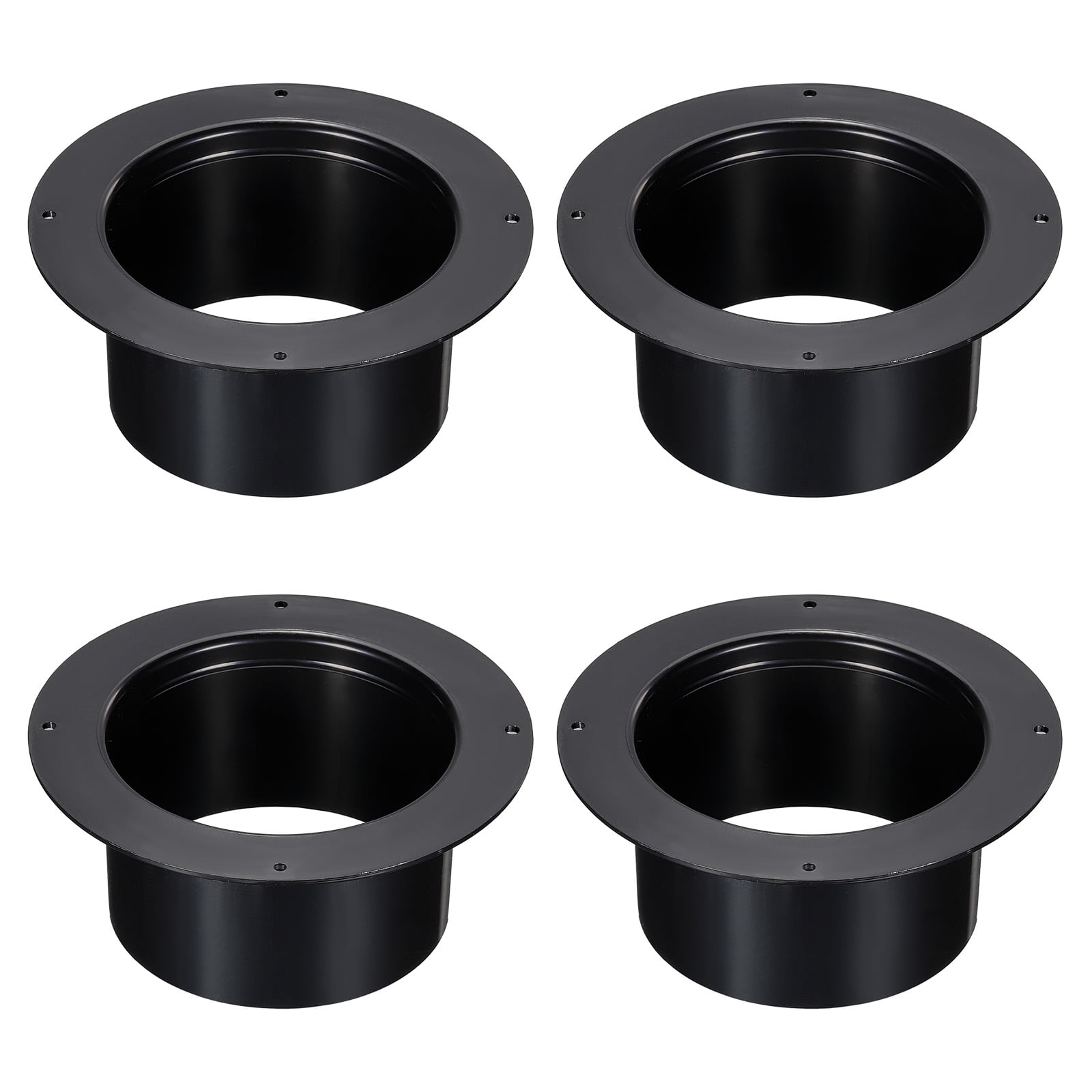Uxcell 4 Inch Duct Connector Flange Exhaust Hose Flange ABS Round Air ...